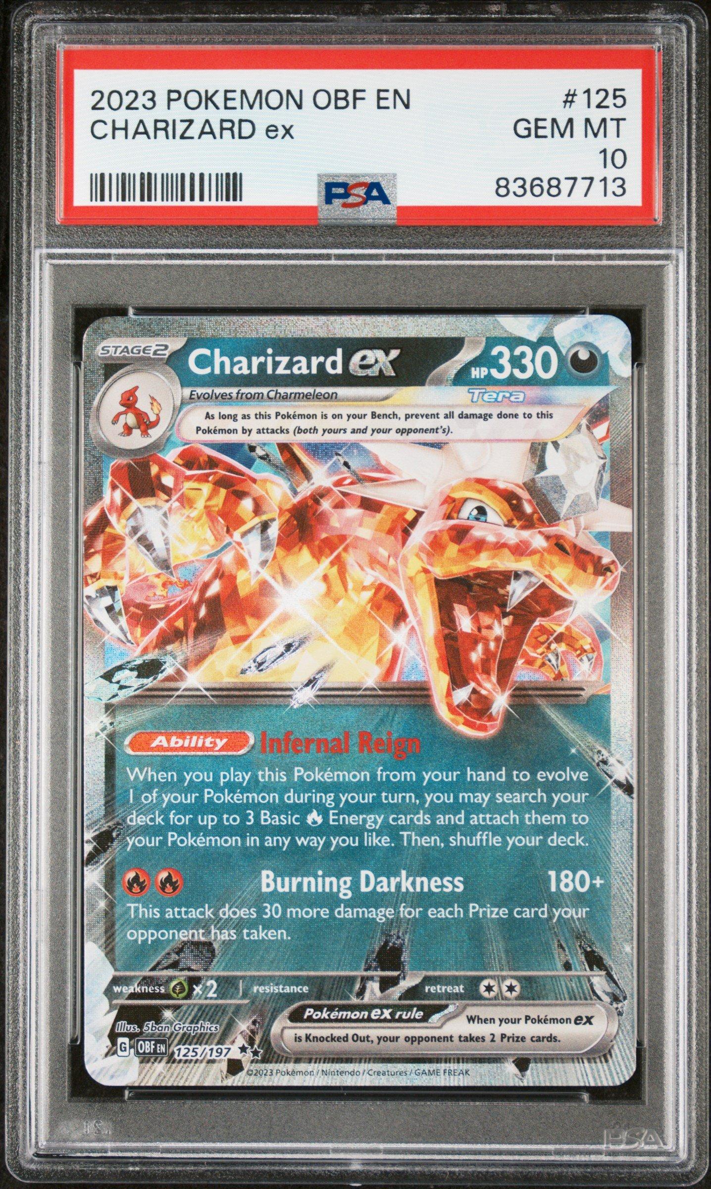 2023 Pokemon Obf En-obsidian Flames 125 Charizard Ex PSA 10 | GameStop