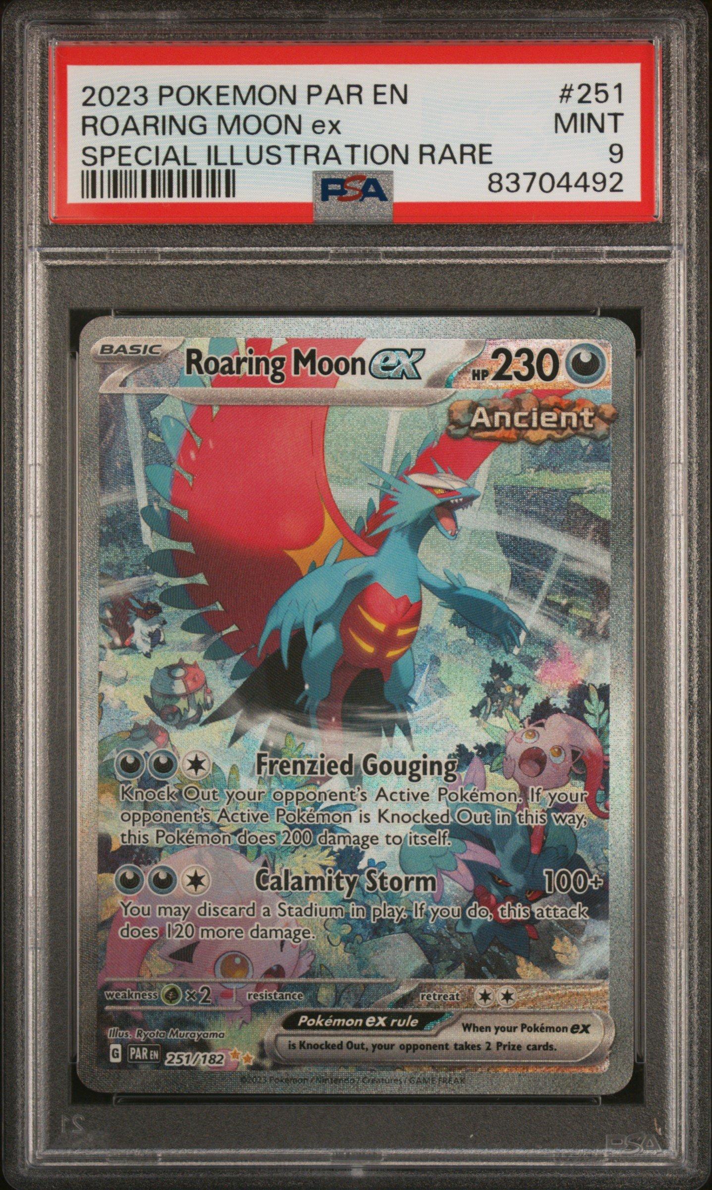 2023 Pokemon Par En-paradox Rift 251 Roaring Moon Ex PSA 9 | GameStop