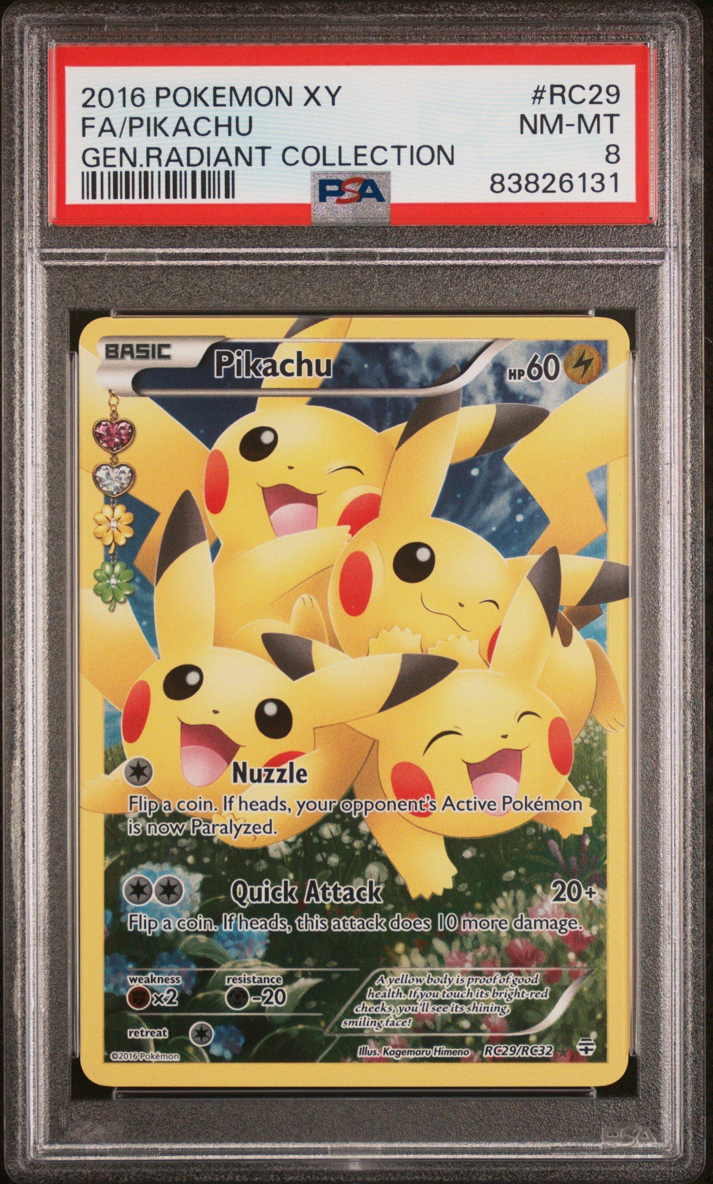 2016 Pokemon Xy Generations Radiant Collection Rc29 Full Art/pikachu PSA 8 | GameStop