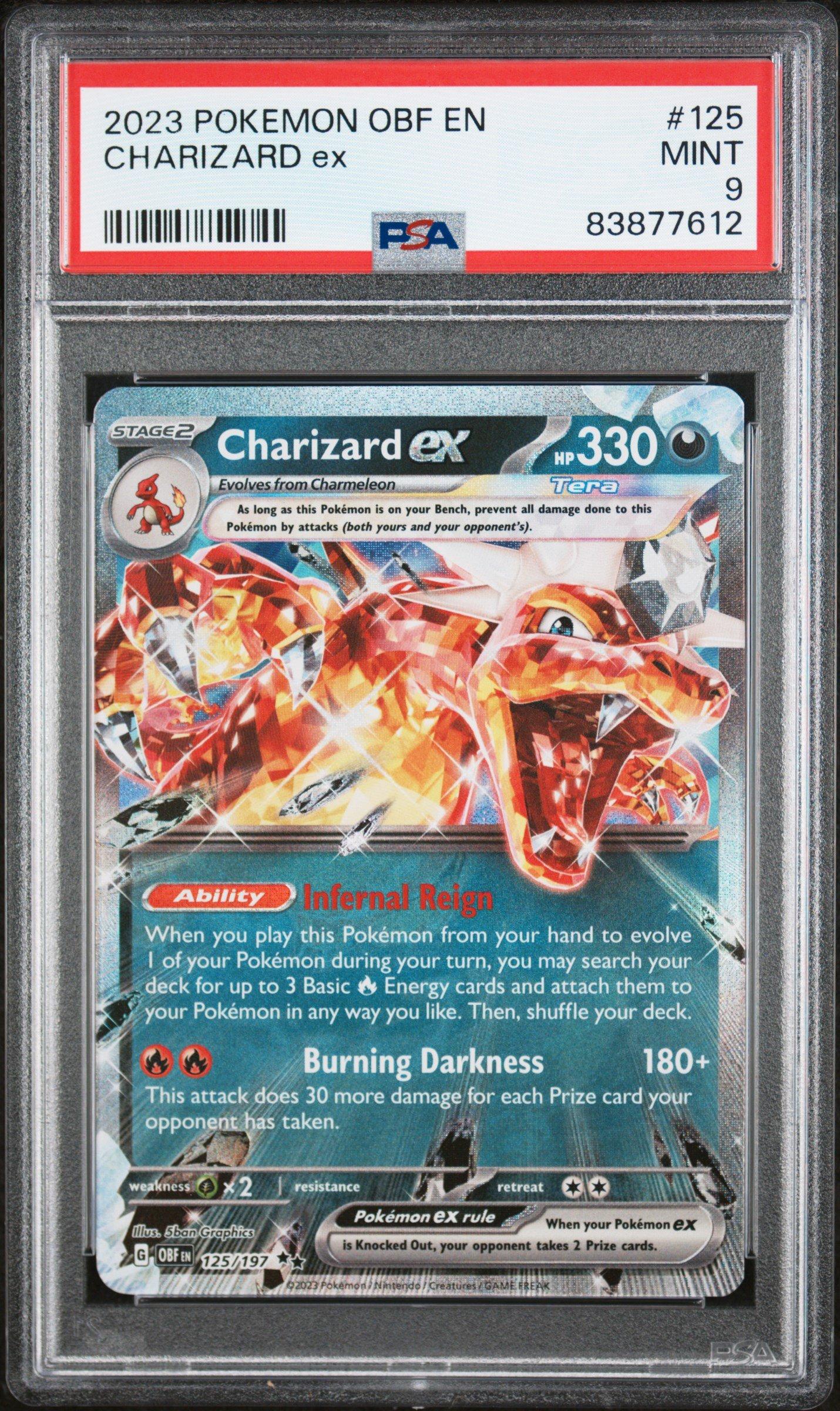 2023 Pokemon Obf En-obsidian Flames 125 Charizard Ex PSA 9 | GameStop