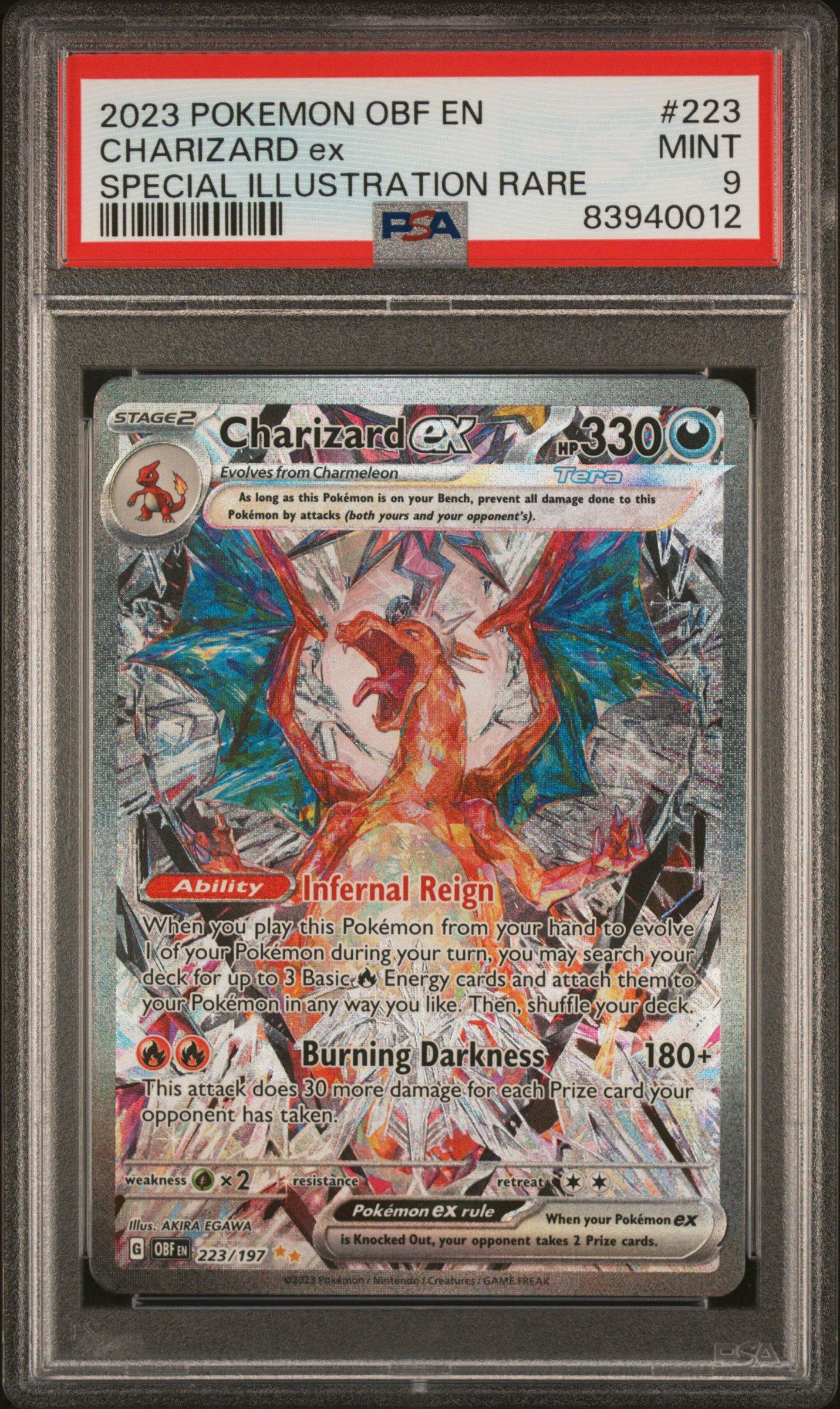 2023 Pokemon Obf En-obsidian Flames 223 Charizard Ex PSA 9 | GameStop