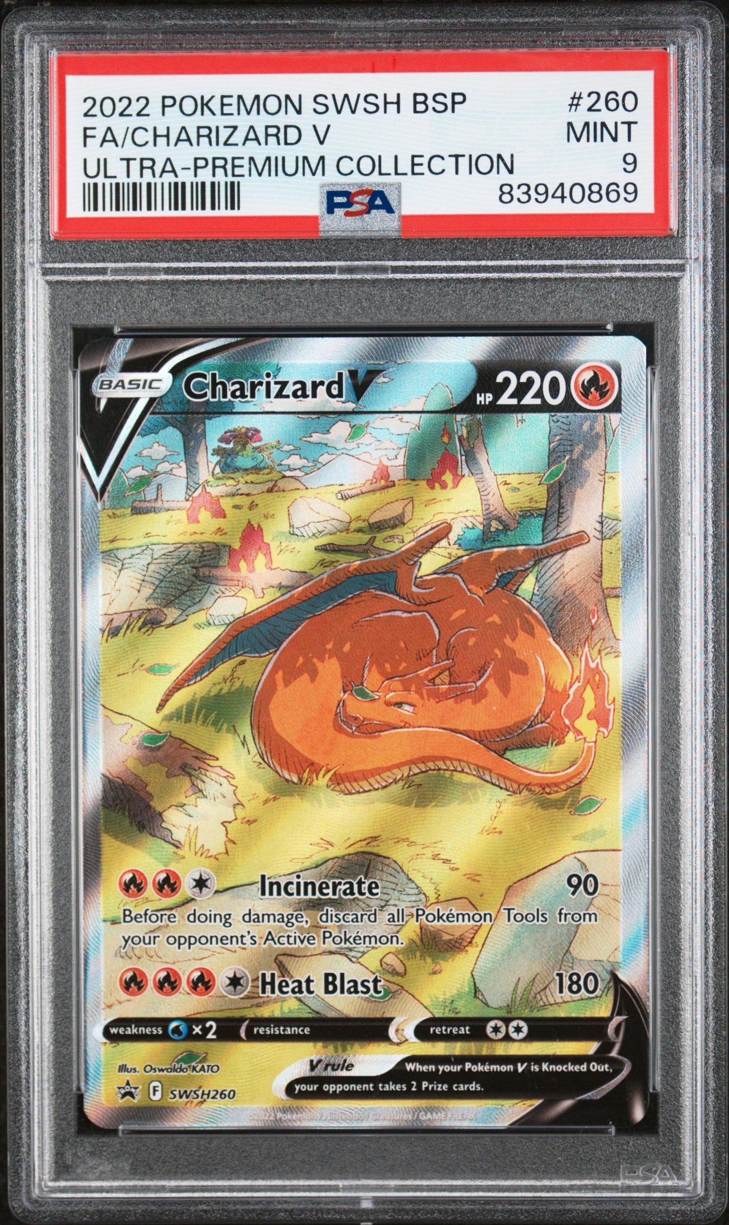 2022 Pokemon Swsh Black Star Promo 260 Full Art/charizard V Sword ...