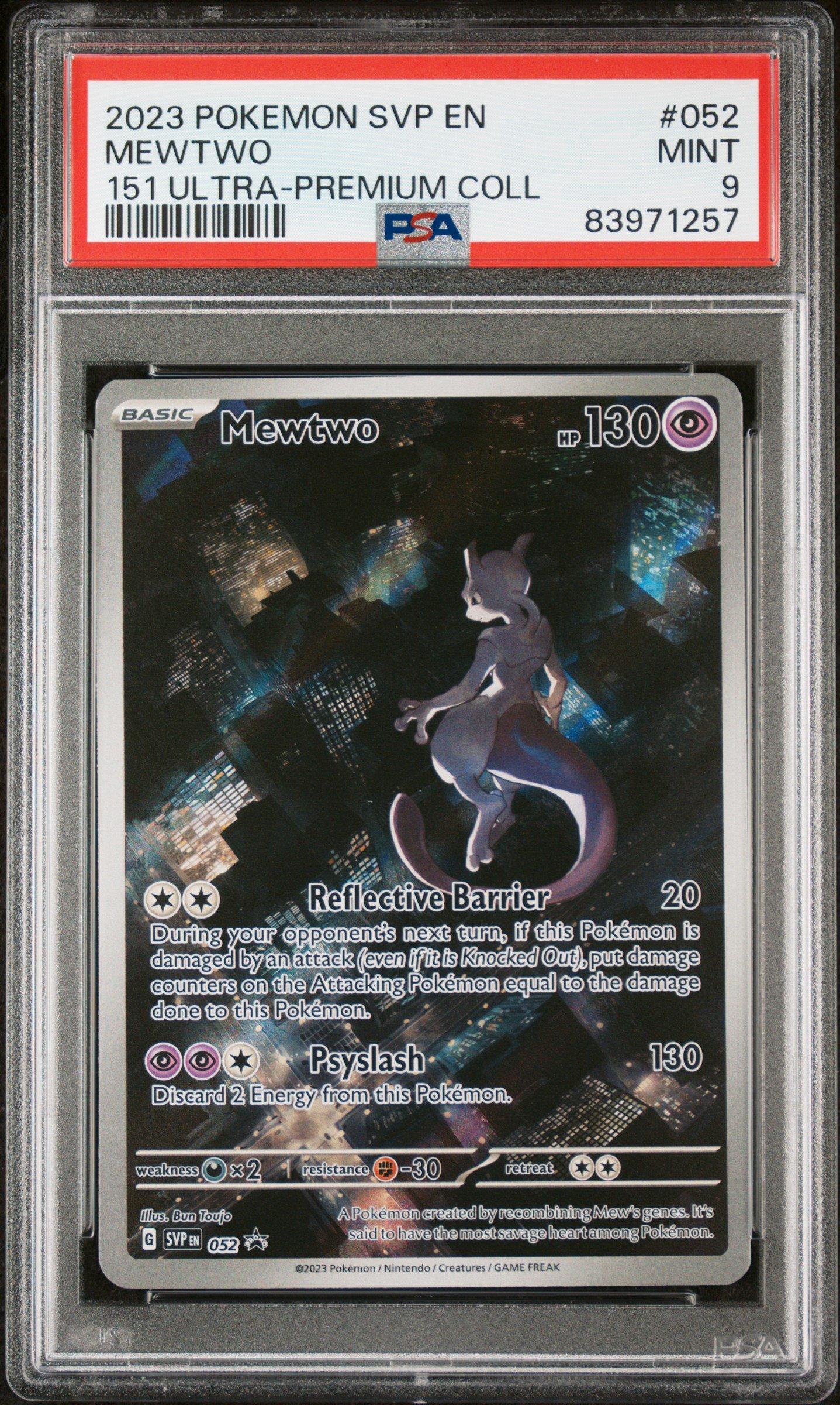 2023 Pokemon Svp En-sv Black Star Promo 052 Mewtwo 151 Ultra-premium ...