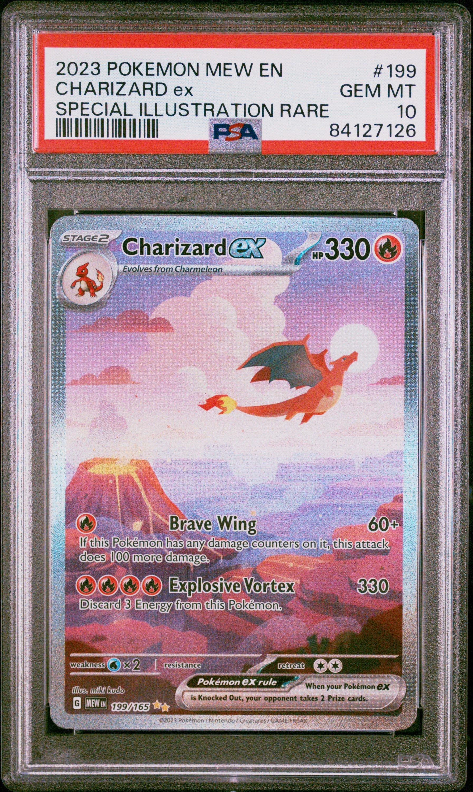 2023 Pokemon Mew En-151 199 Charizard Ex Special Illustration Rare PSA ...