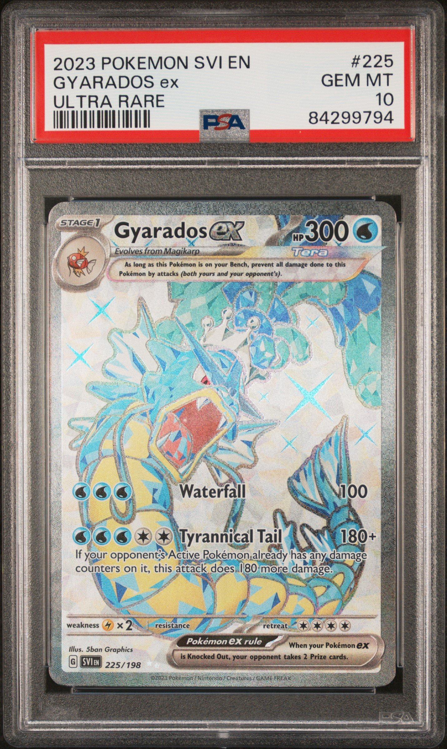 2023 Pokemon Svi En-scarlet & Violet 225 Gyarados Ex Ultra Rare PSA 10 ...