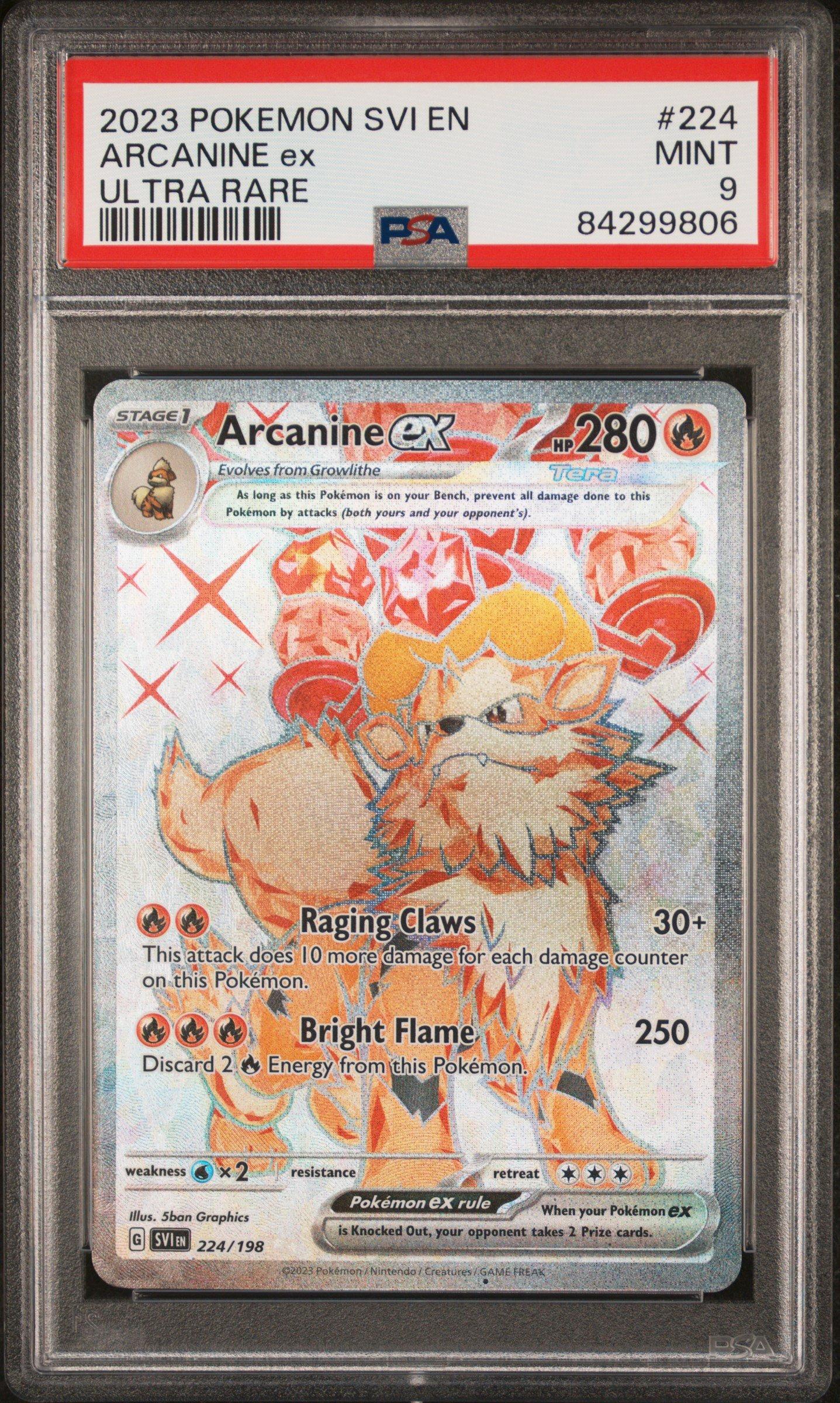 2023 Pokemon Svi En-scarlet & Violet 224 Arcanine Ex PSA 9 | GameStop