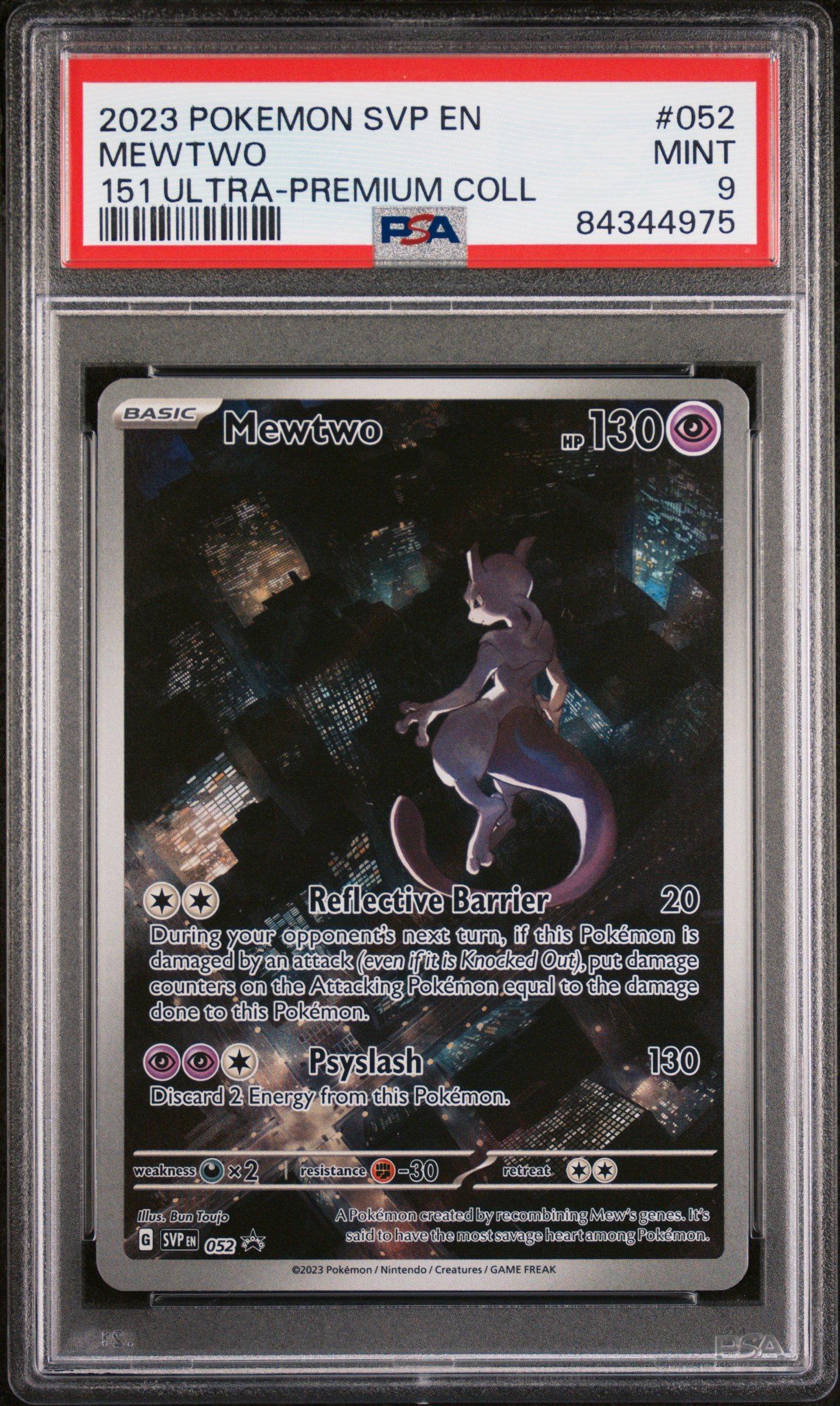 2023 Pokemon Svp En-sv Black Star Promo 052 Mewtwo PSA 9 | GameStop