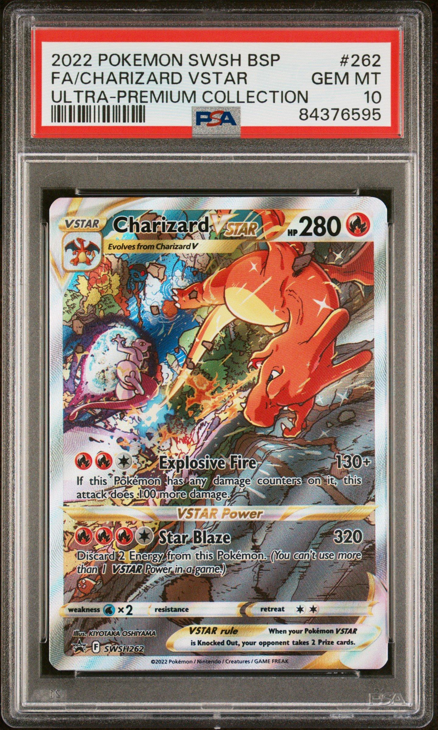 2022 Pokemon Swsh Black Star Promo 262 Full Art/charizard Vstar Sword & Shield Ultra-premium ...