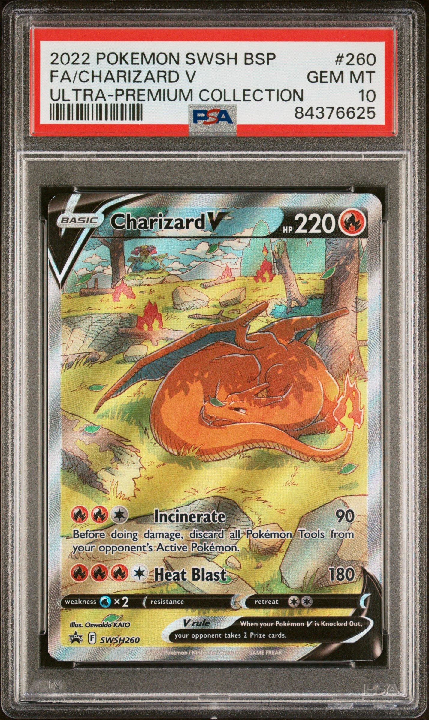 2022 Pokemon Swsh Black Star Promo 260 Full Art/charizard V Sword ...