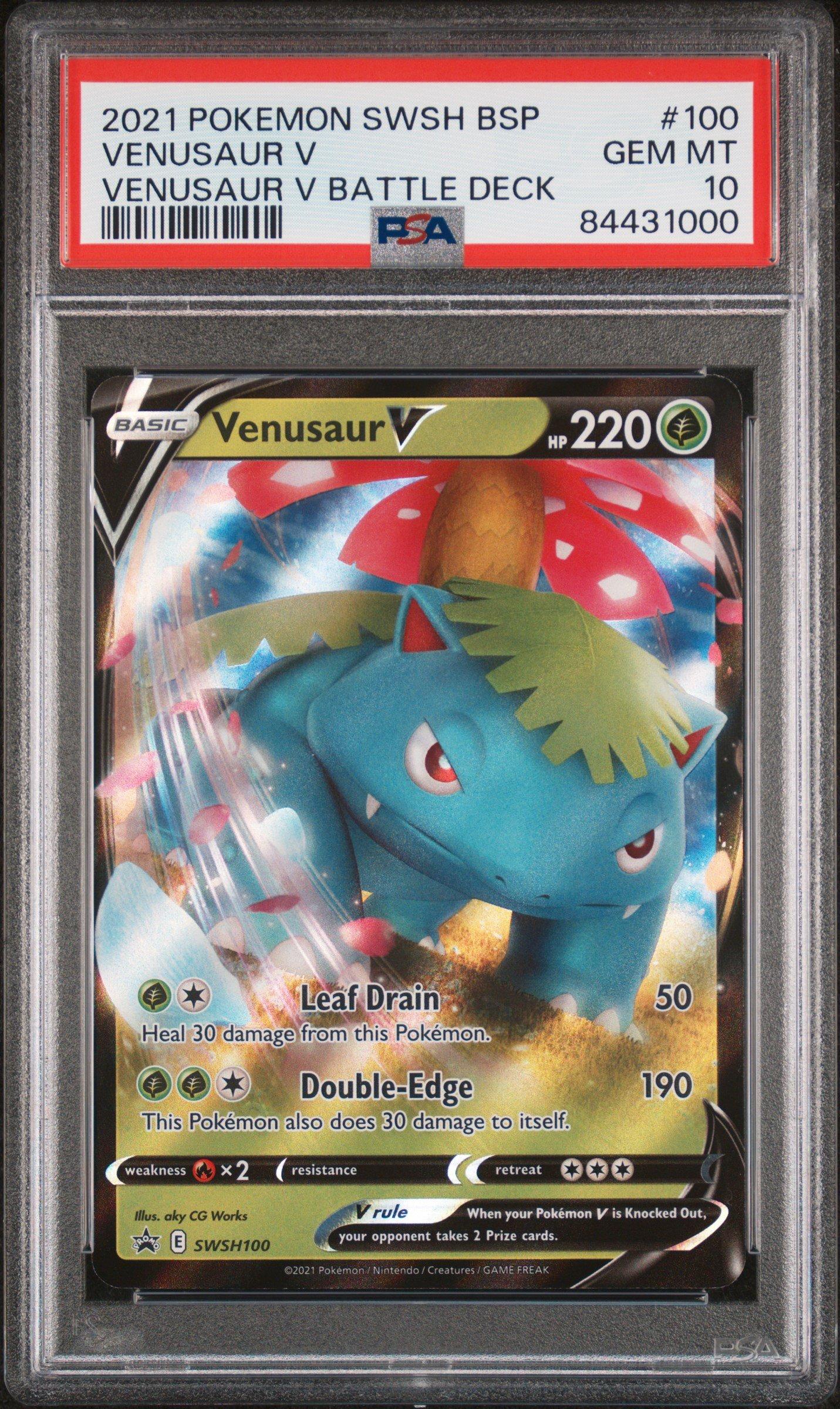 2021 Pokemon Swsh Black Star Promo 100 Venusaur V Venusaur V Battle ...