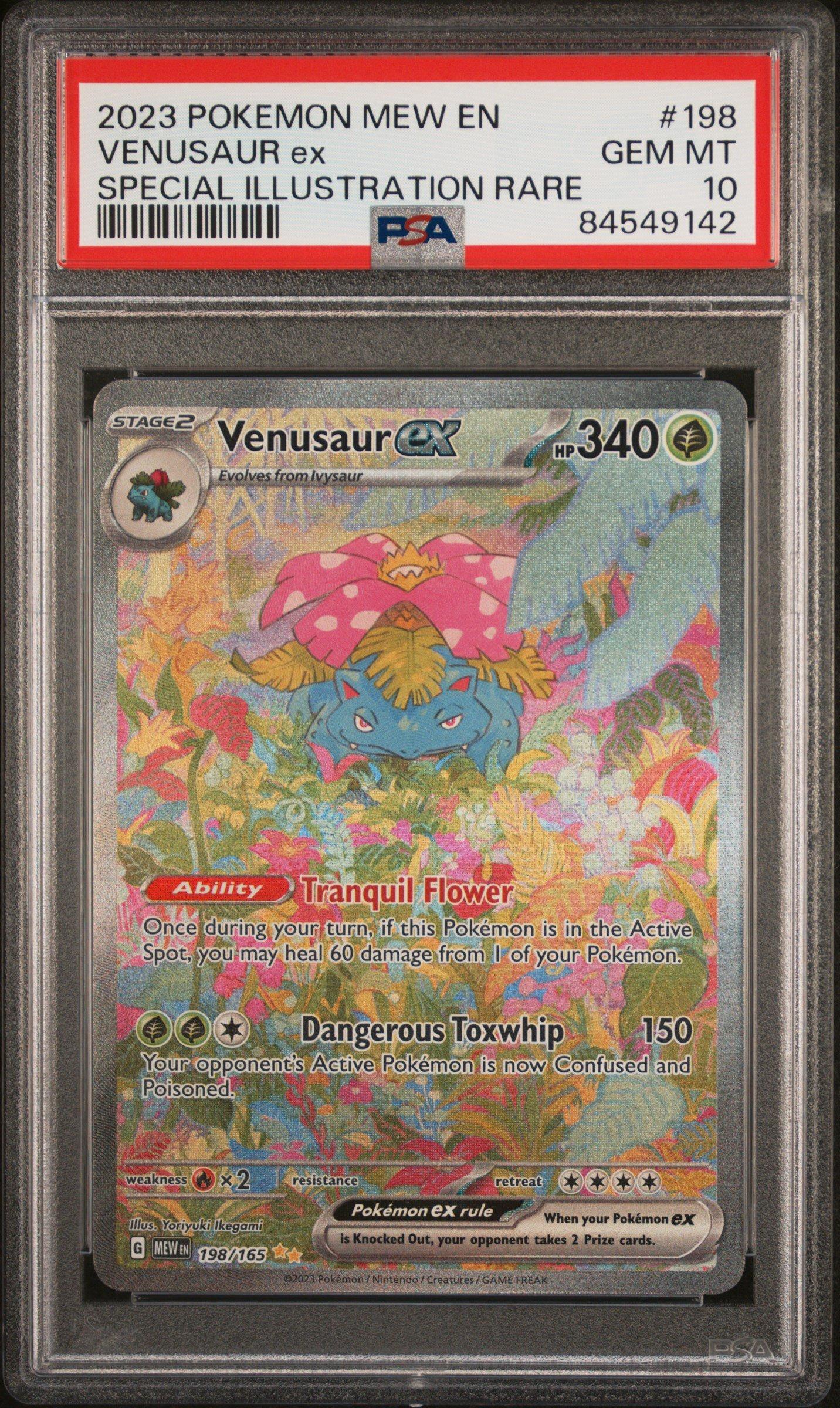 2023 Pokemon Mew En-151 198 Venusaur Ex Special Illustration Rare PSA ...