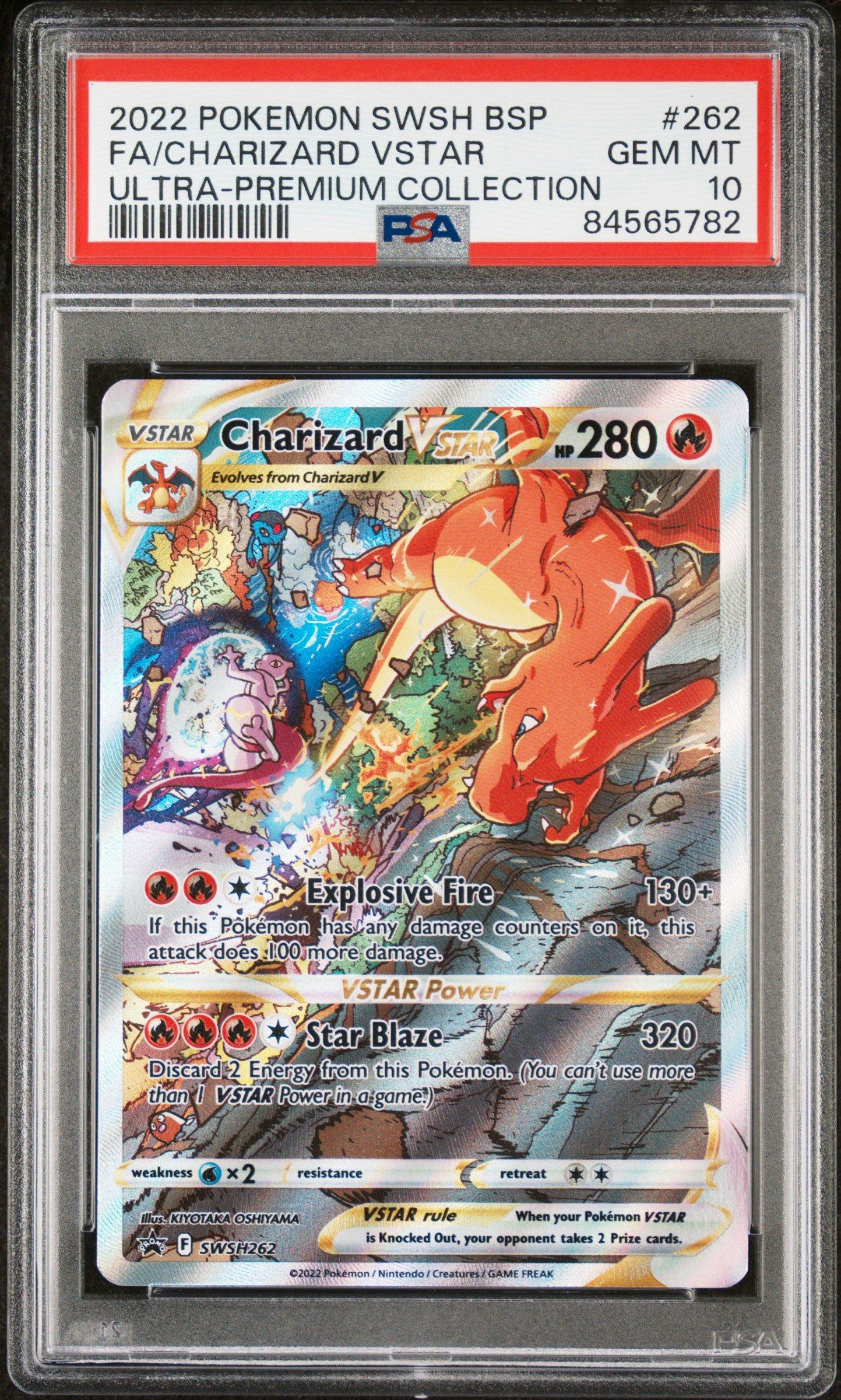 2022 Pokemon Swsh Black Star Promo 262 Full Art/charizard Vstar Sword & Shield Ultra-premium ...