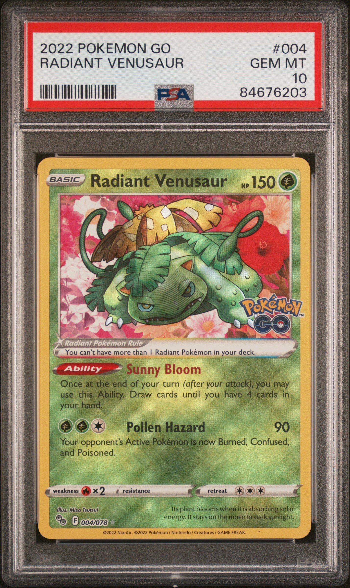 2022 Pokemon Go 004 Radiant Venusaur PSA 10 | GameStop