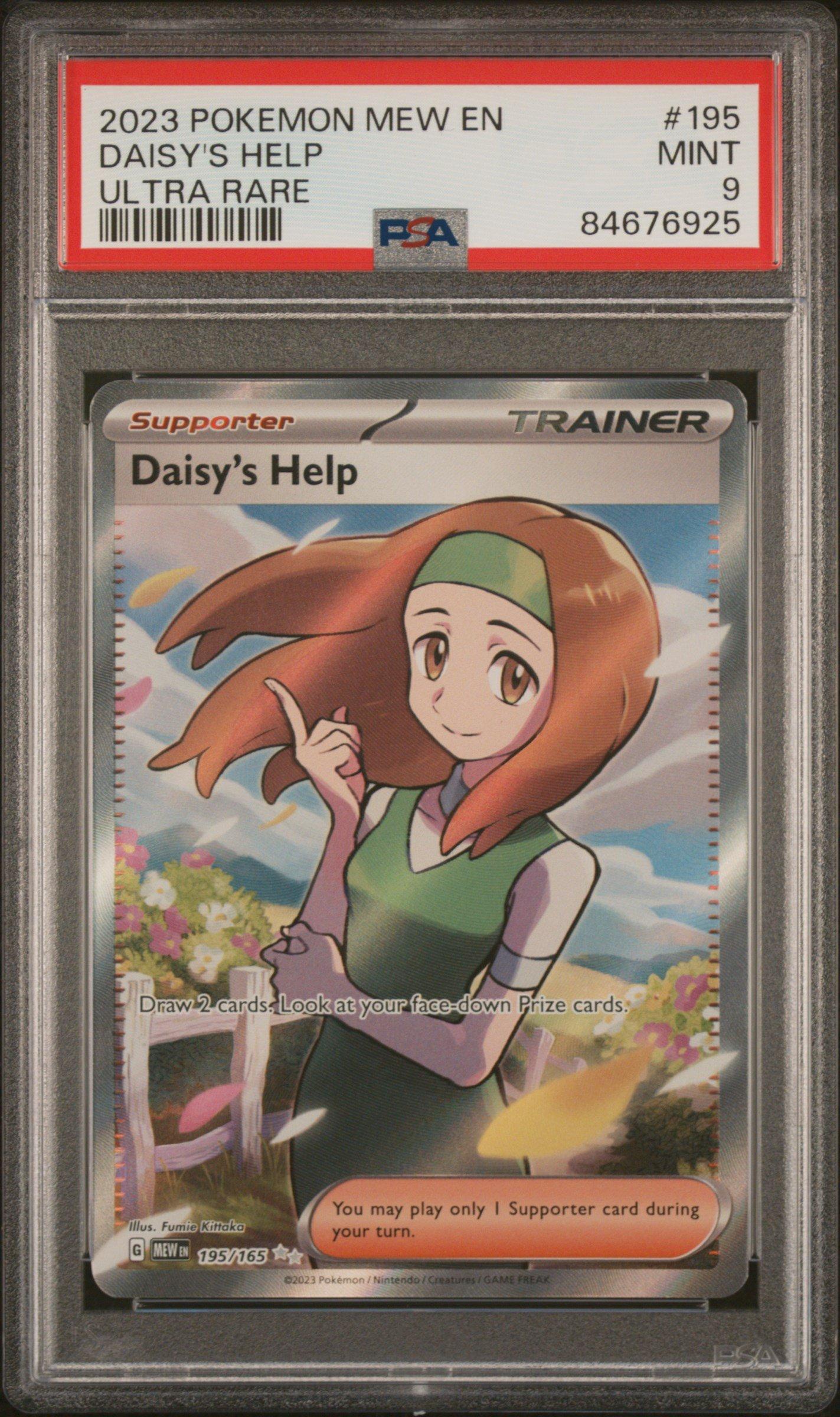 2023 Pokemon Mew En-151 195 Daisy's Help Ultra Rare PSA 9 | GameStop