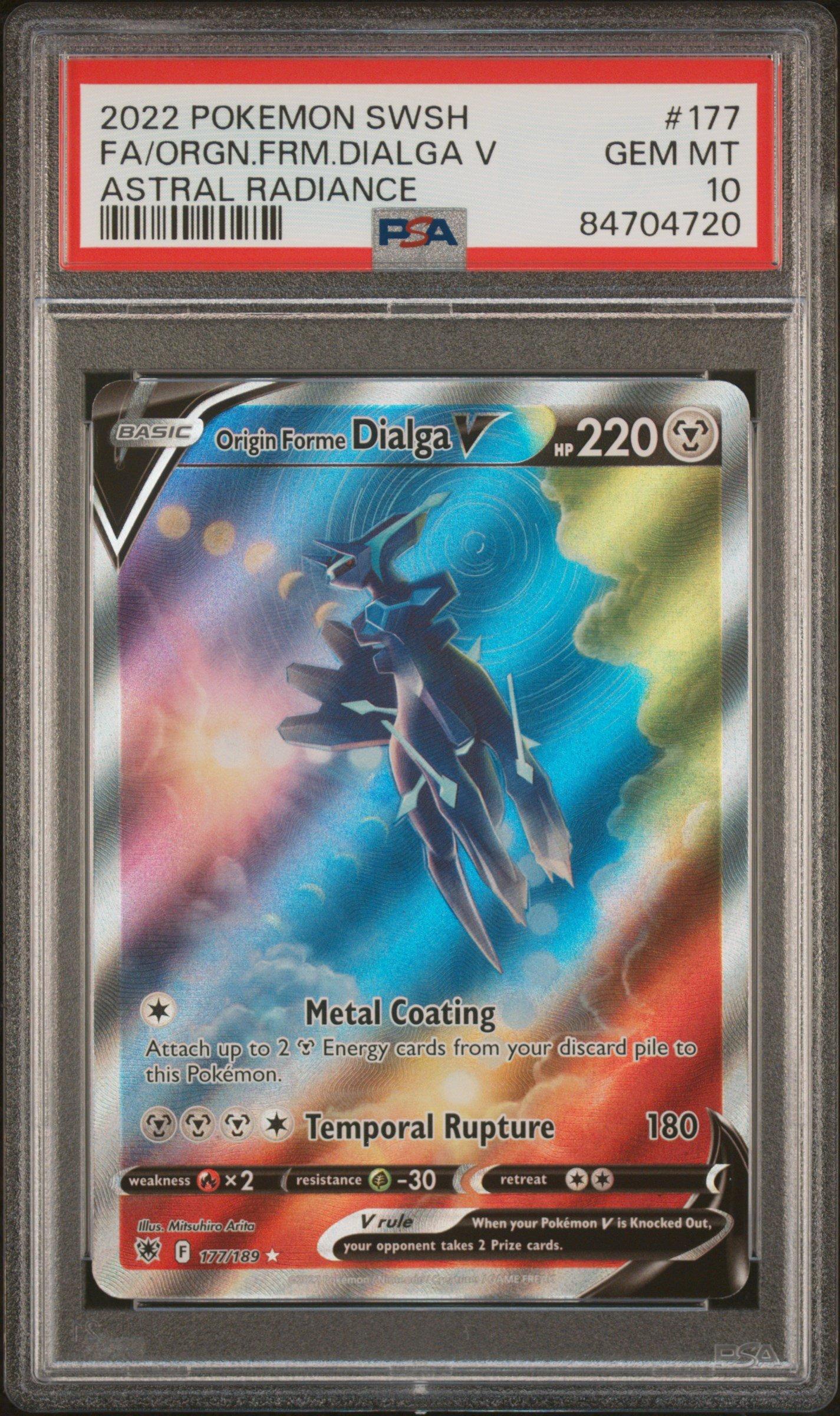 2022 Pokemon Sword & Shield Astral Radiance 177 Fa/orgn.frm.dialga V PSA 10 | GameStop