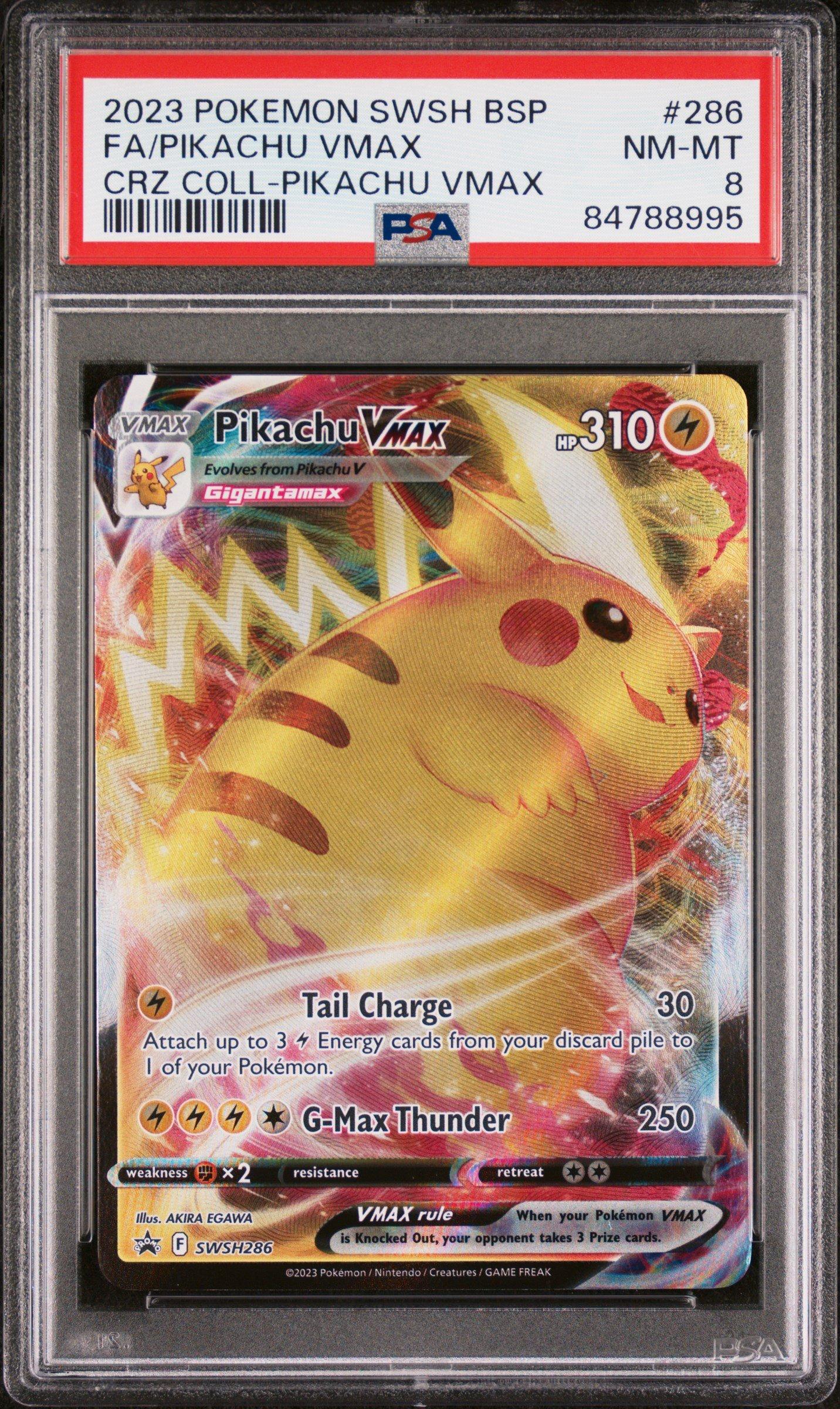 2023 Pokemon Swsh Black Star Promo 286 Fa/pikachu Vmax PSA 8 | GameStop