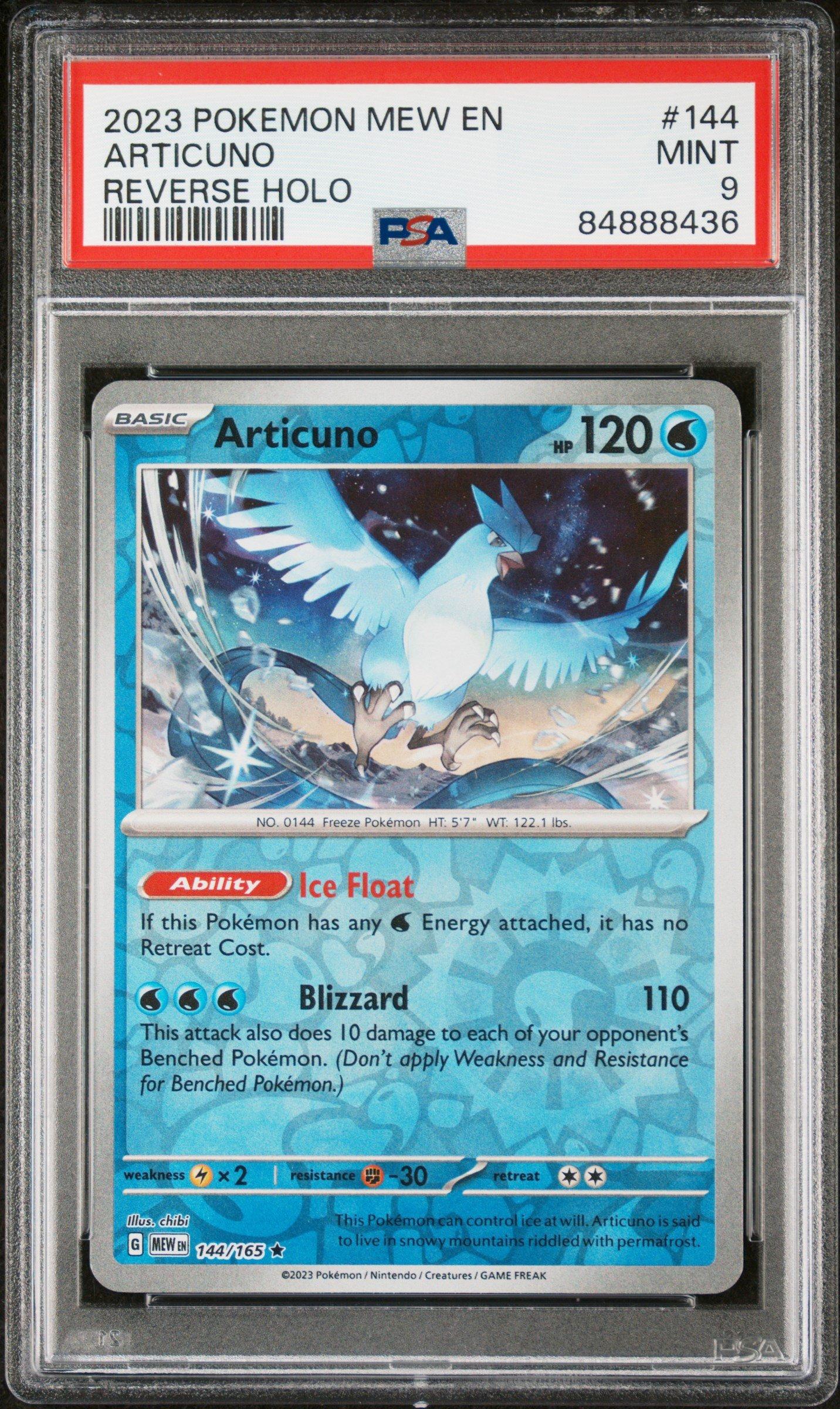 2023 Pokemon Mew En-151 144 Articuno PSA 9 | GameStop