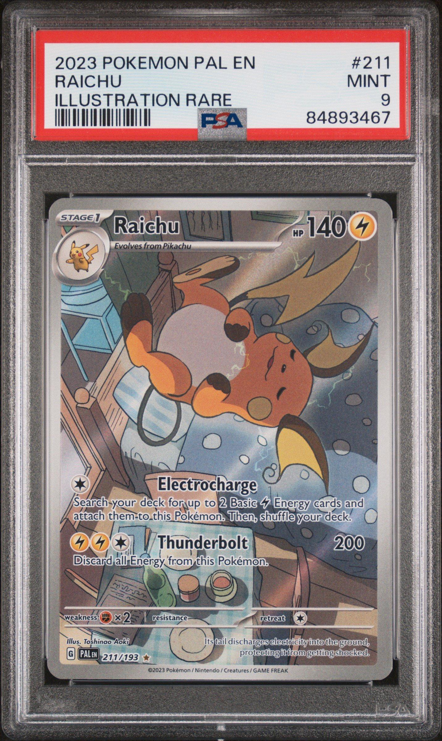 2023 Pokemon Pal En-paldea Evolved 211 Raichu PSA 9 | GameStop