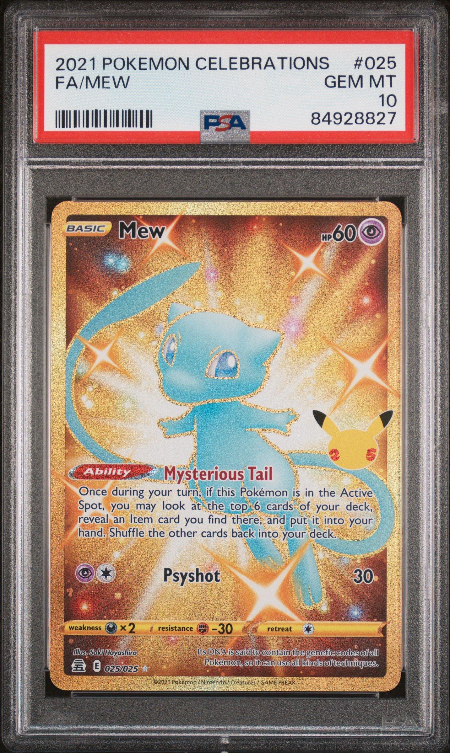 2021 Pokemon Celebrations 025 Full Art/mew PSA 10 | GameStop