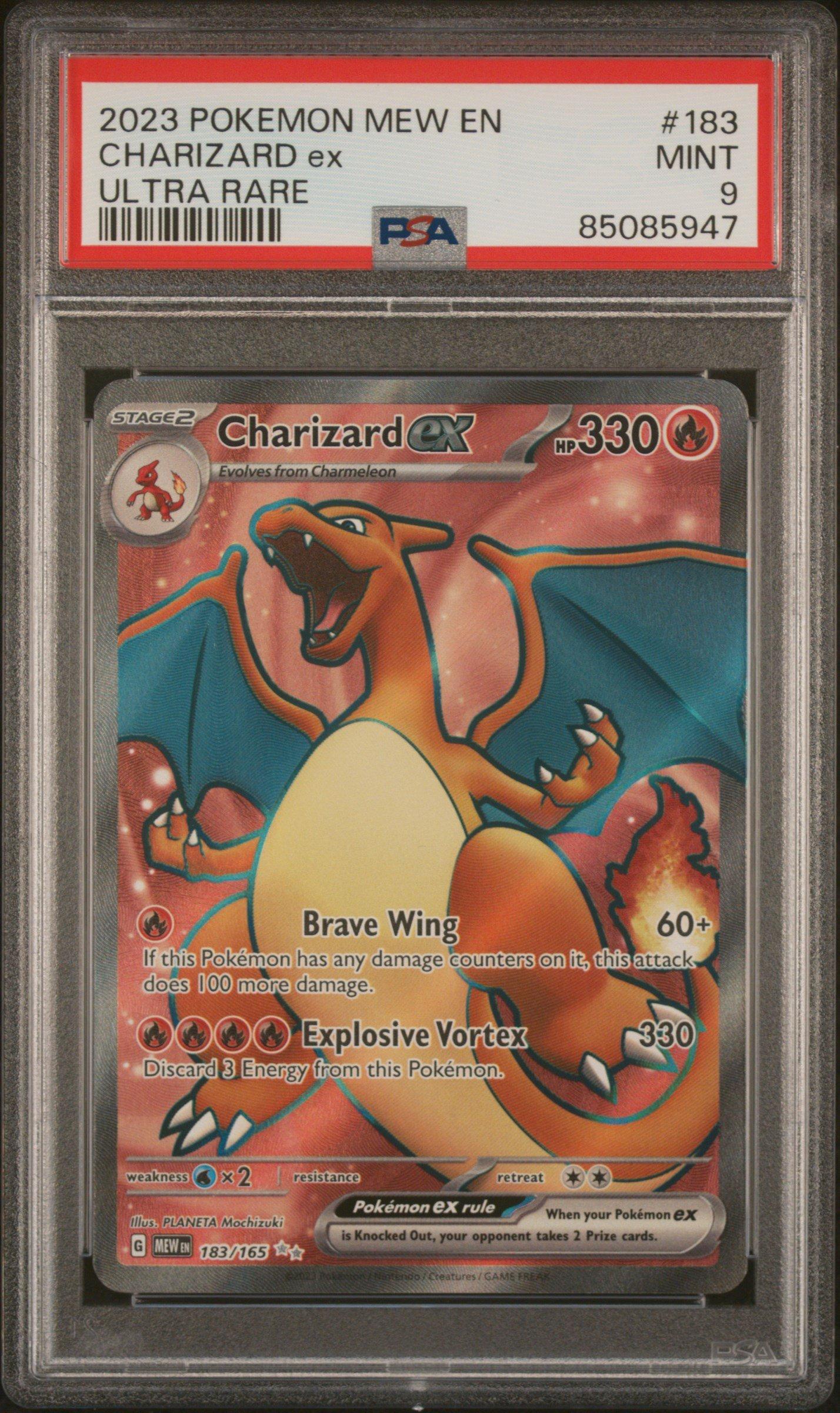 2023 Pokemon Mew En-151 183 Charizard Ex Ultra Rare PSA 9 | GameStop