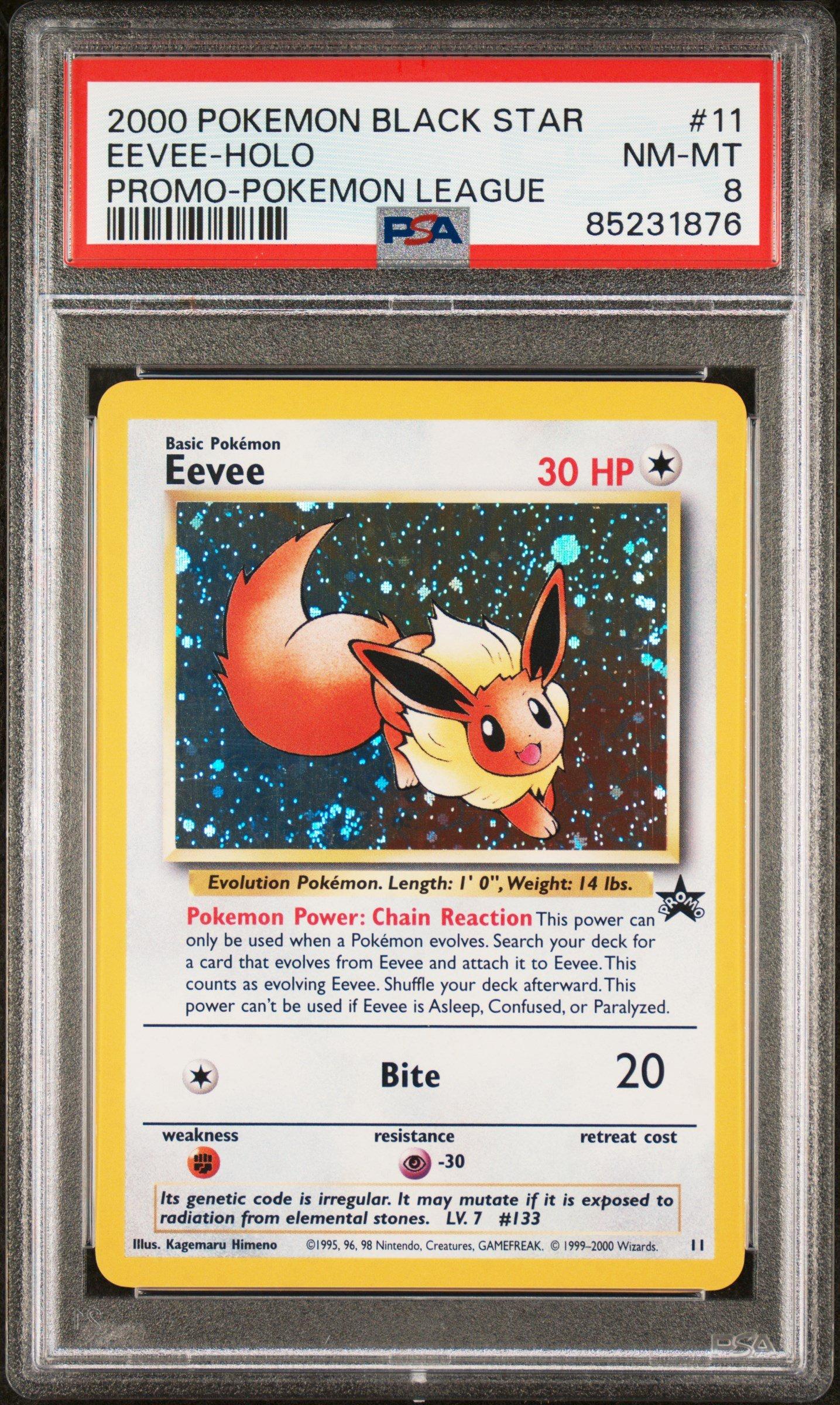 2000 Pokemon Promo Black Star 11 Eevee PSA 8 | GameStop