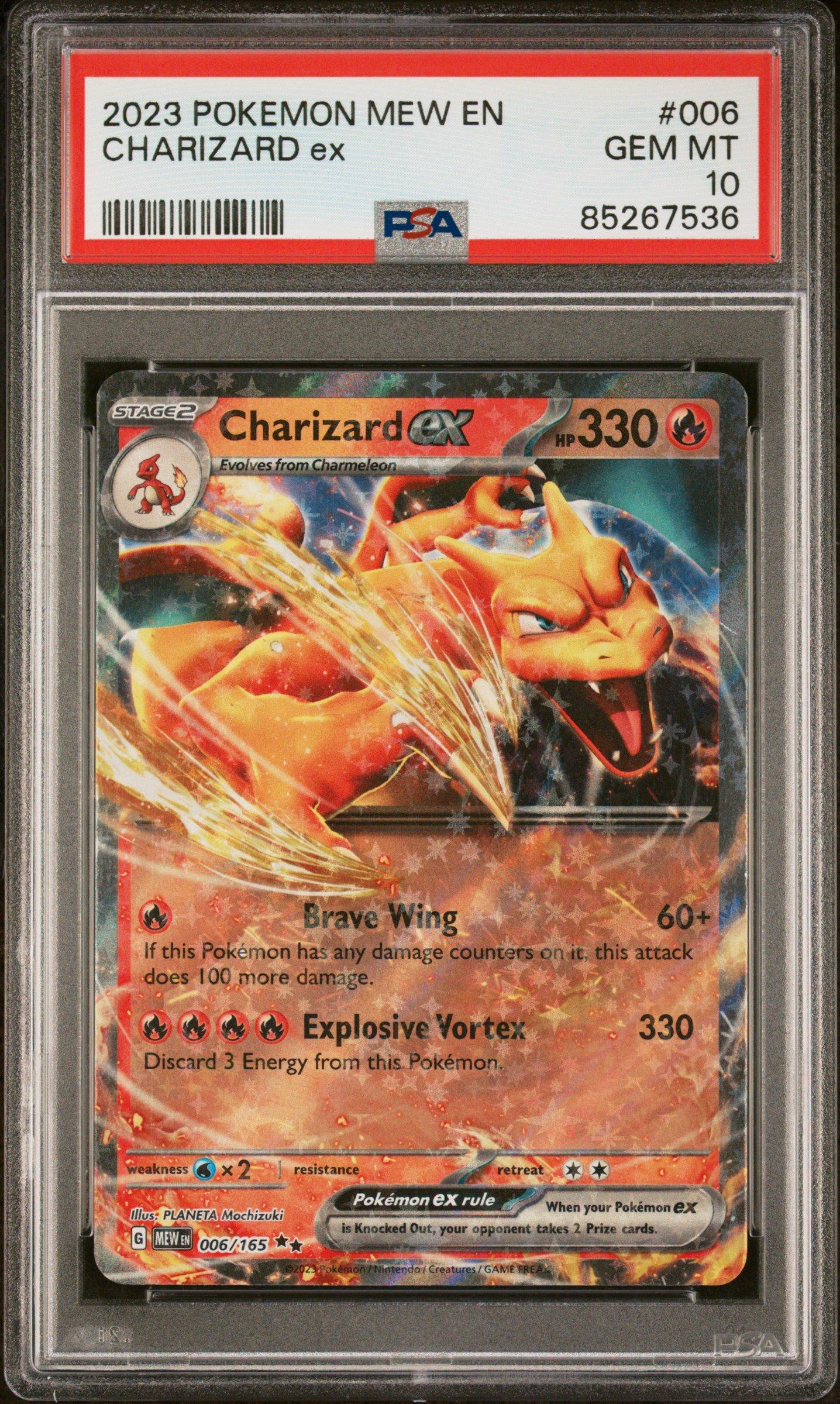 2023 Pokemon Mew En-151 006 Charizard Ex PSA 10 | GameStop