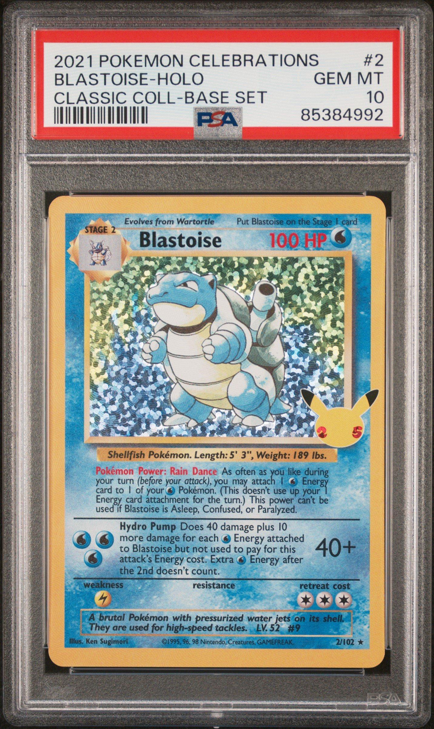 2021 Pokemon Celebrations Classic Collection 2 Blastoise-holo PSA 10 ...