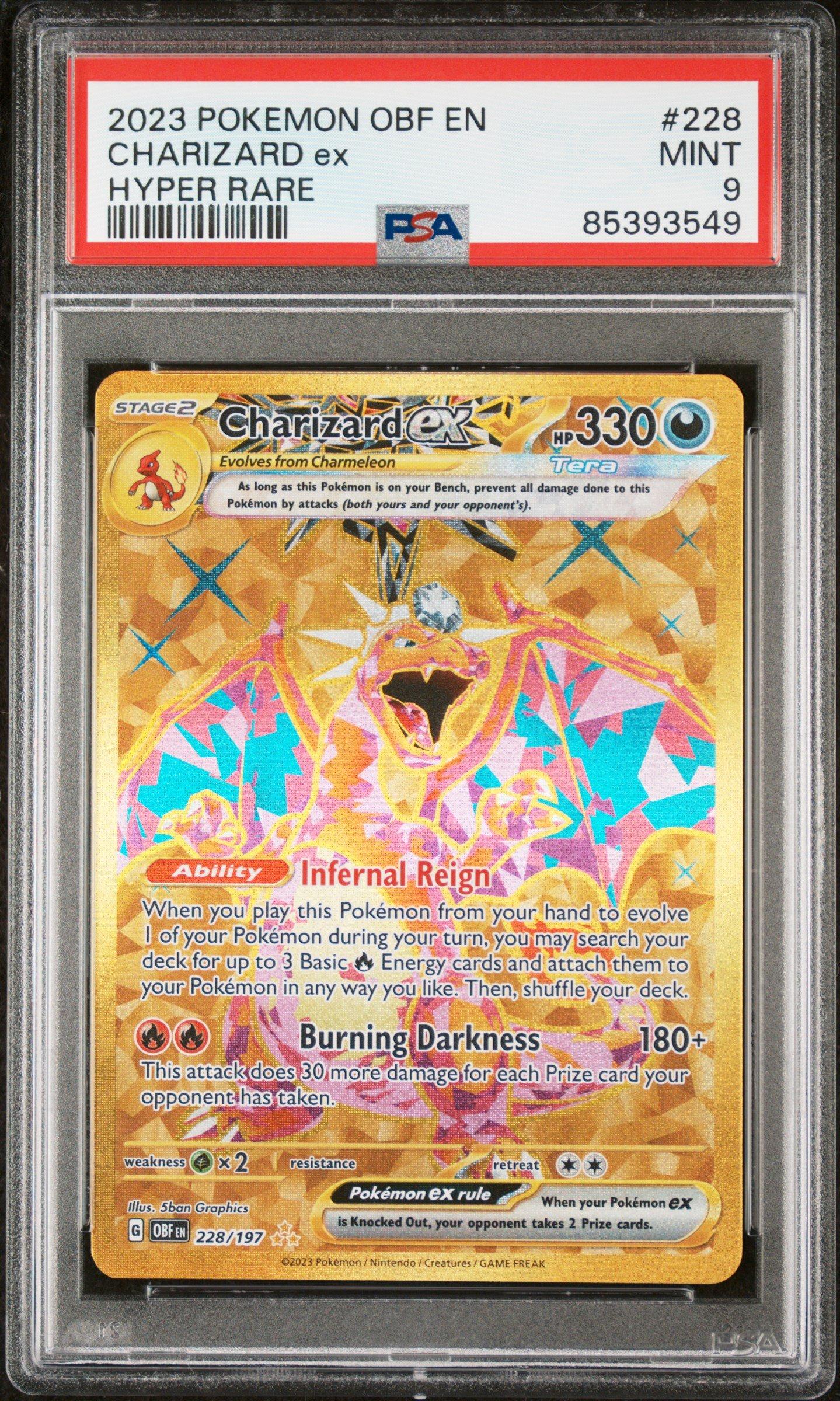 2023 Pokemon Obf En-obsidian Flames 228 Charizard Ex Hyper Rare PSA 9 ...