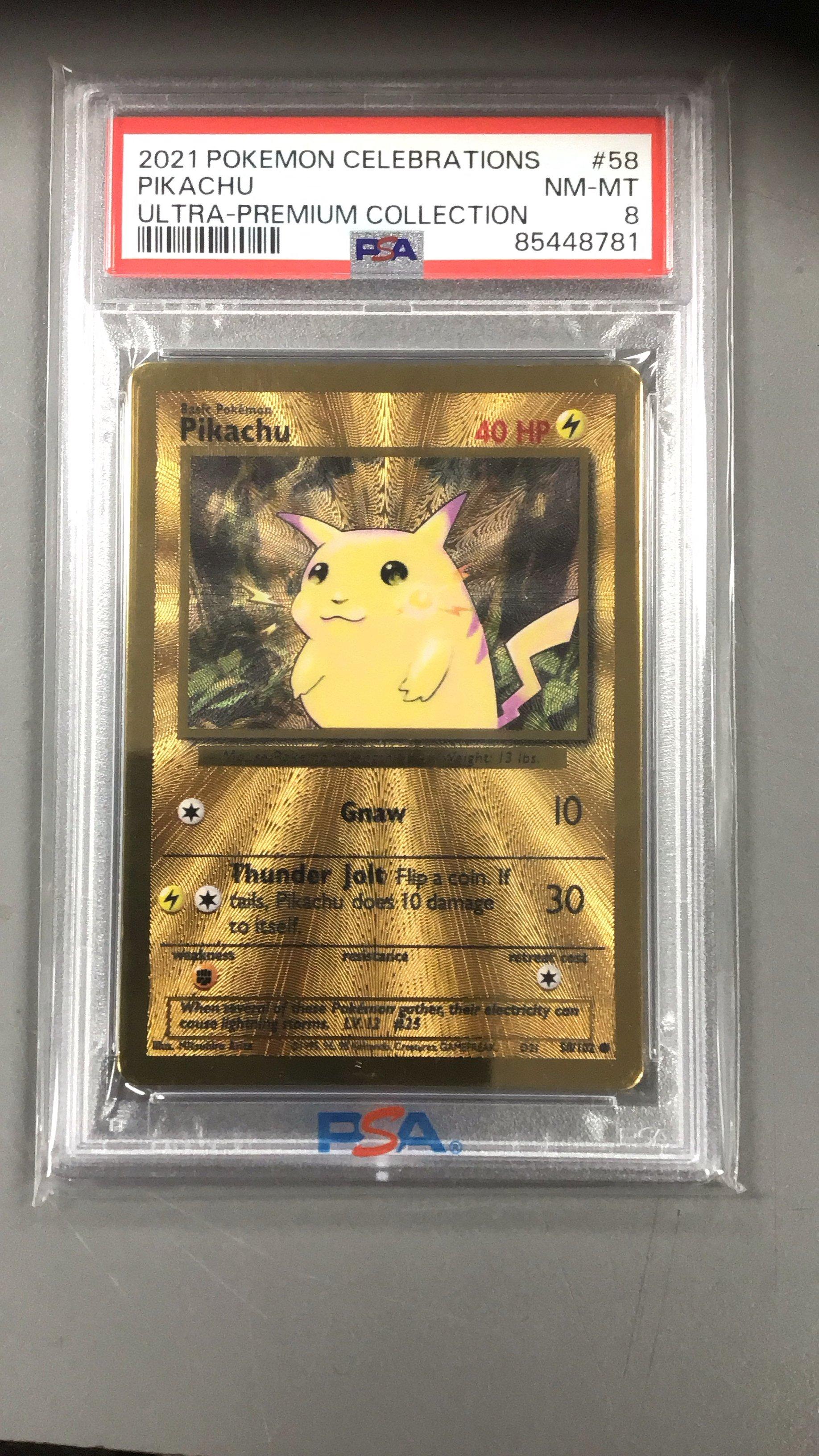2021 Pokemon Celebrations Ultra-premium Collection 58 Pikachu PSA 8 ...