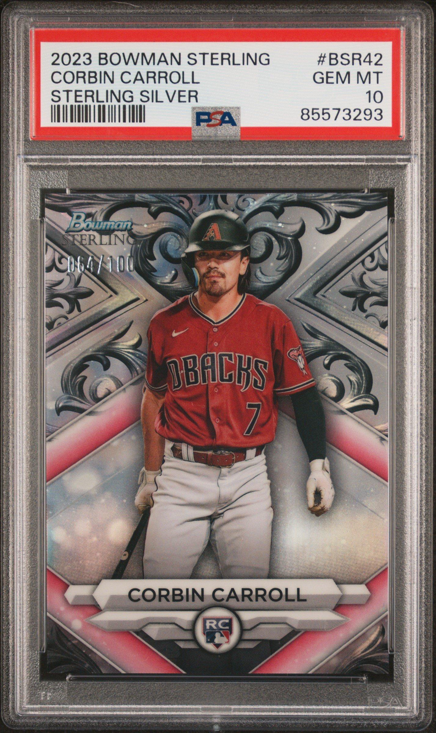 2023 Bowman Sterling Bsr42 Corbin Carroll Sterling Silver PSA 10 | GameStop