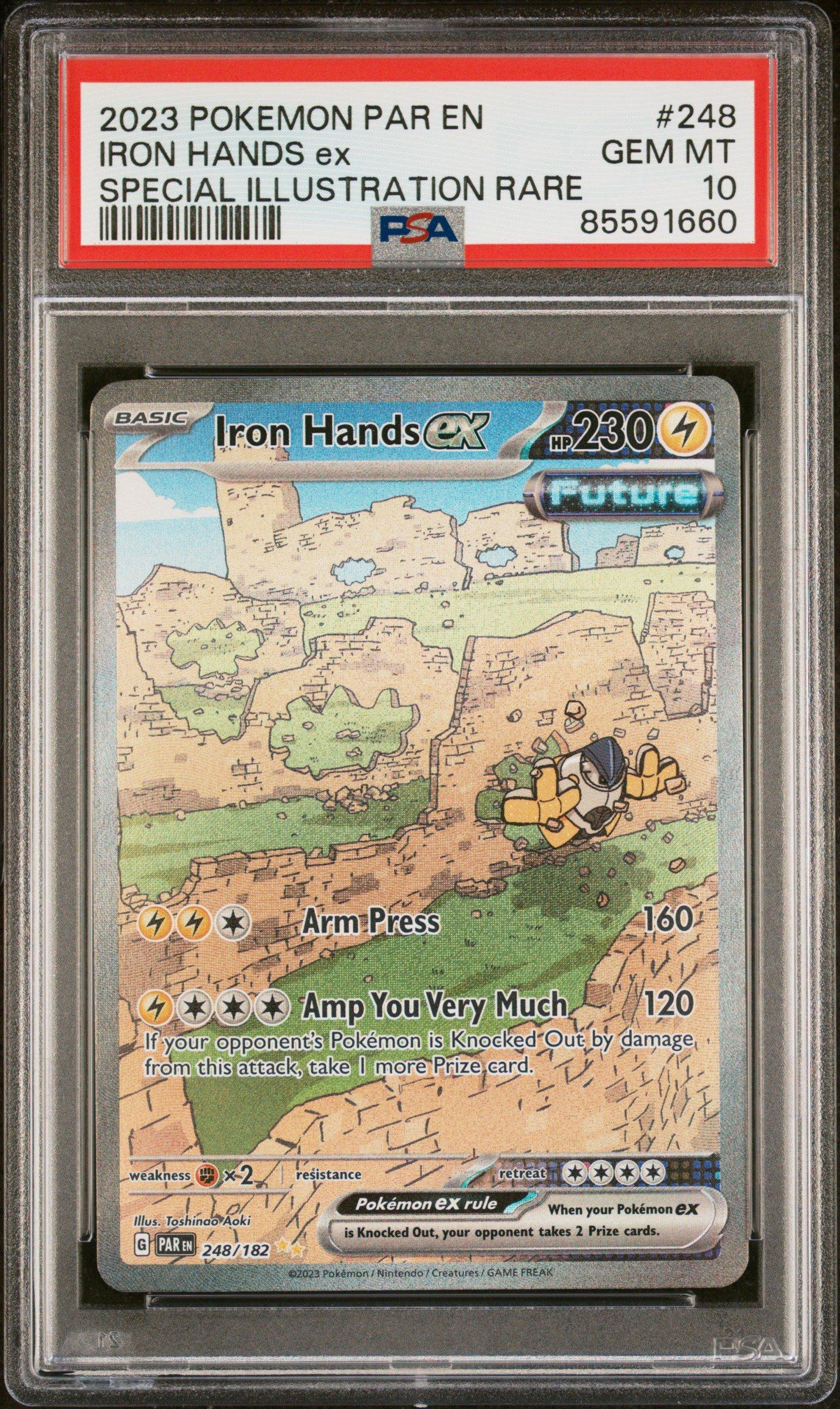 2023 Pokemon Par En-paradox Rift 248 Iron Hands Ex Special Illustration ...