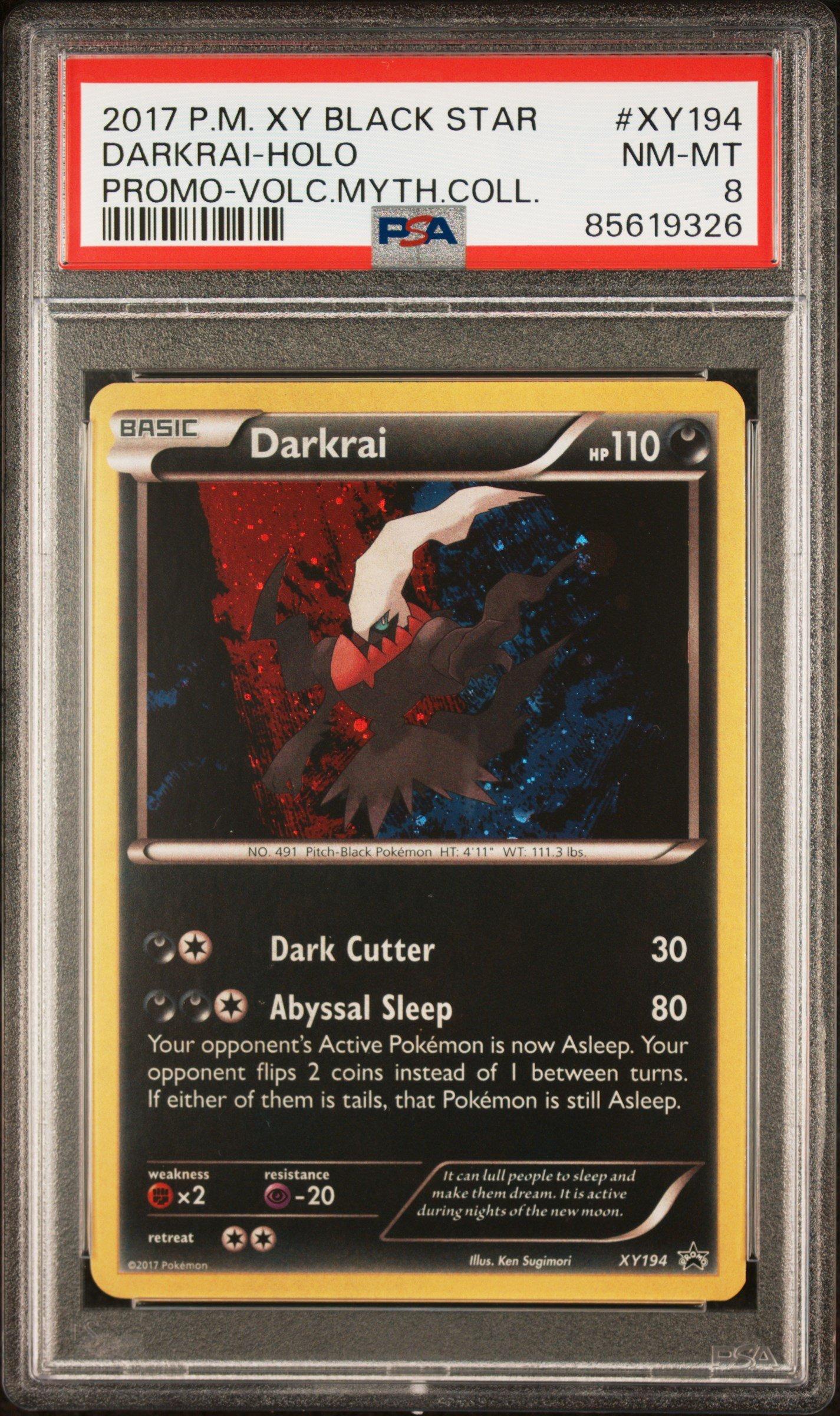 2017 Pokemon Xy Black Star Promo Xy194 Darkrai-holo Volcanion Mythical ...