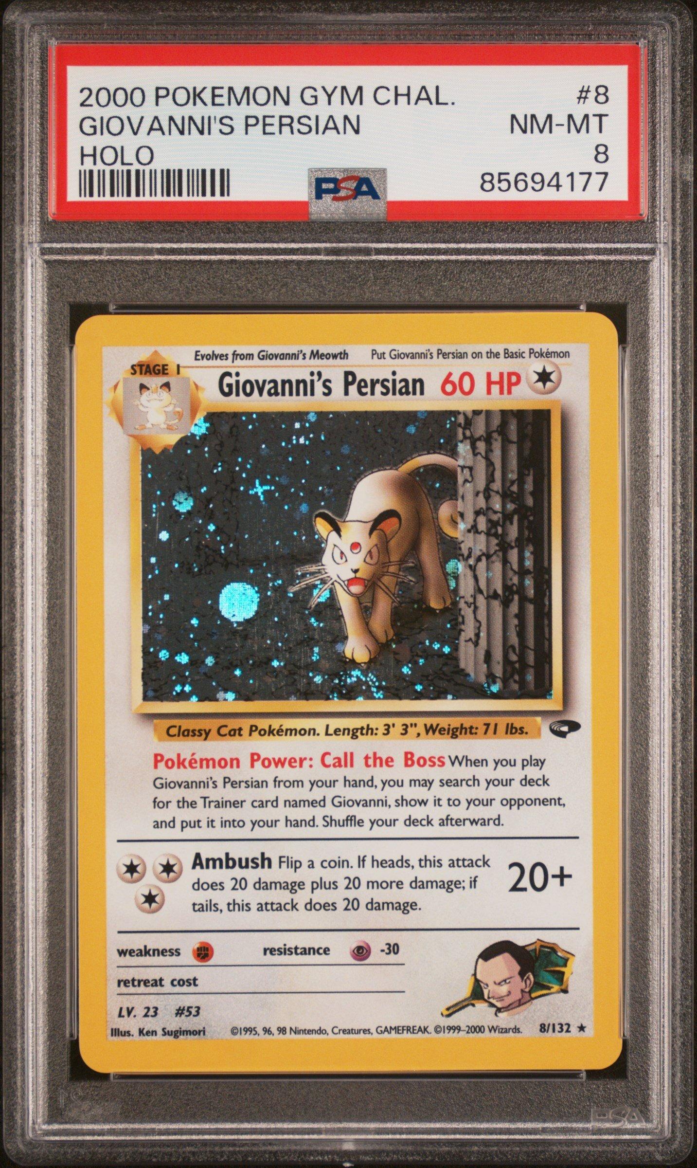 2000 Pokemon Gym Challenge 8 Giovanni's Persian PSA 8 | GameStop