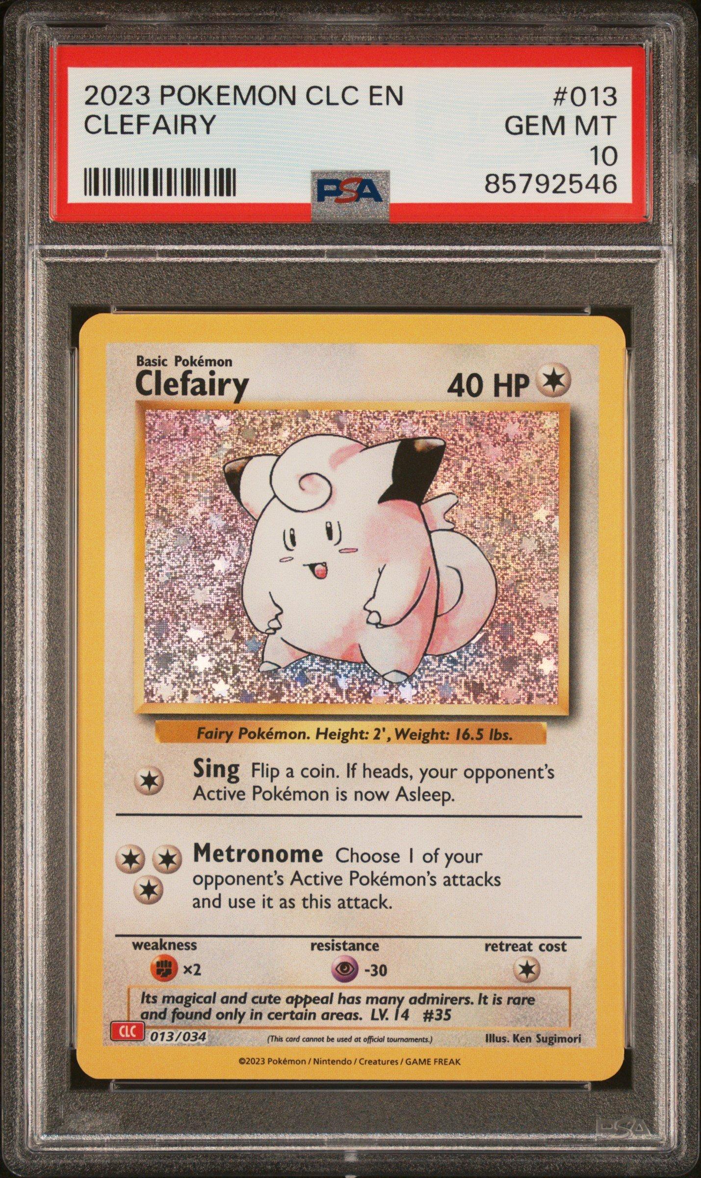 2023 Pokemon Clc-trading Card Game Classic Charizard & Ho-oh Ex Deck 013 Clefairy PSA 10 | GameStop