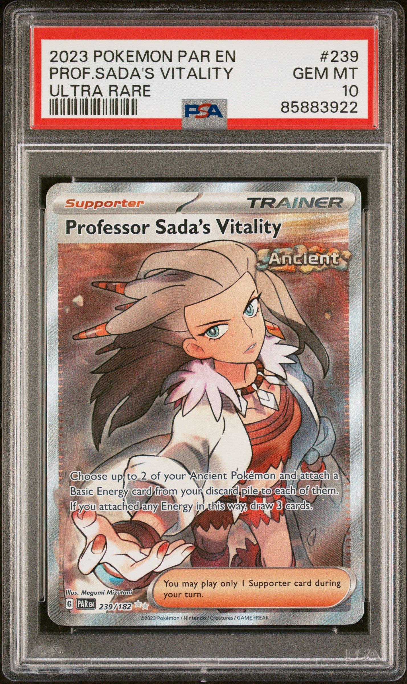 2023 Pokemon Par En-paradox Rift 239 Professor Sada's Vitality Ultra ...