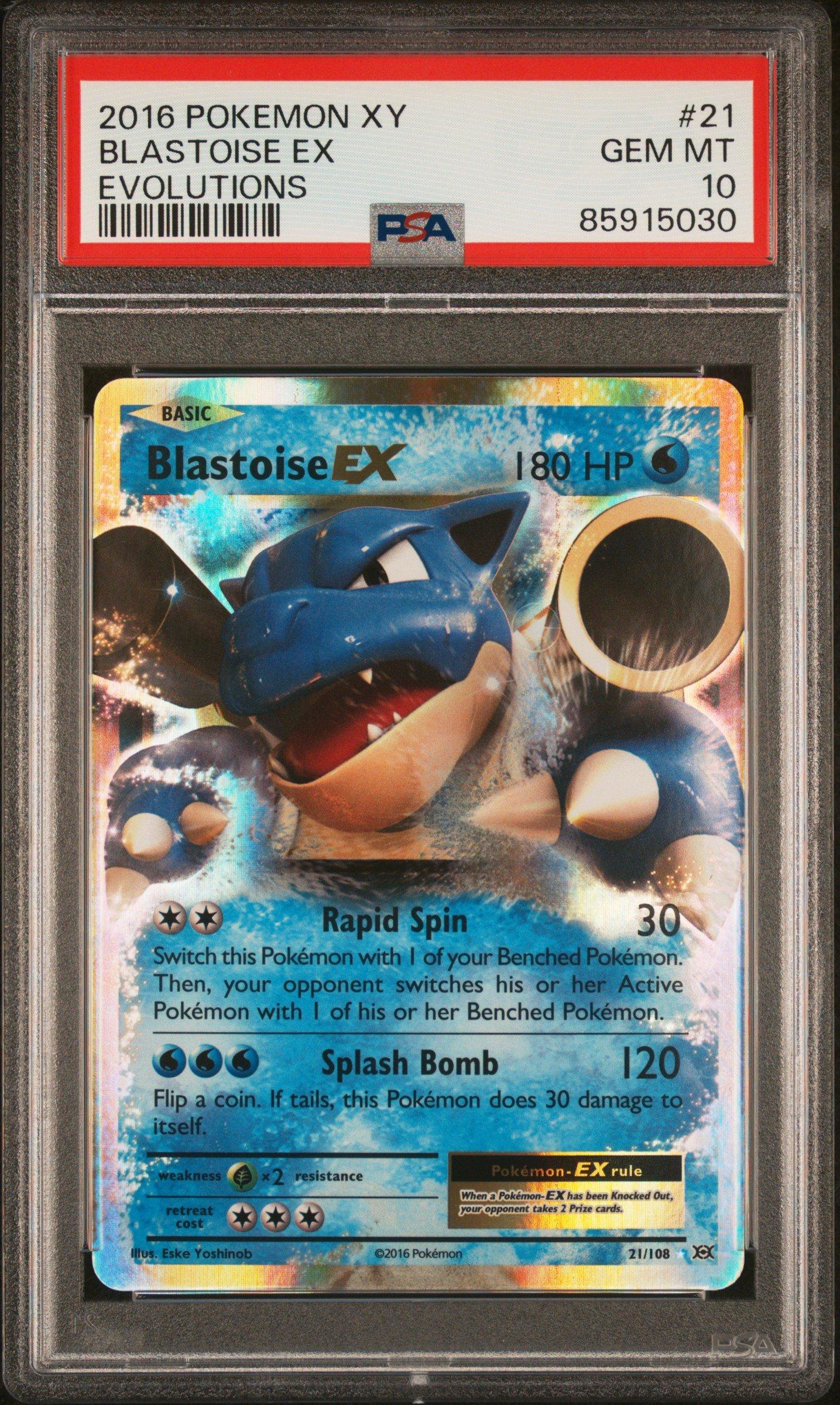 2016 Pokemon Xy Evolutions 21 Blastoise Ex PSA 10 | GameStop