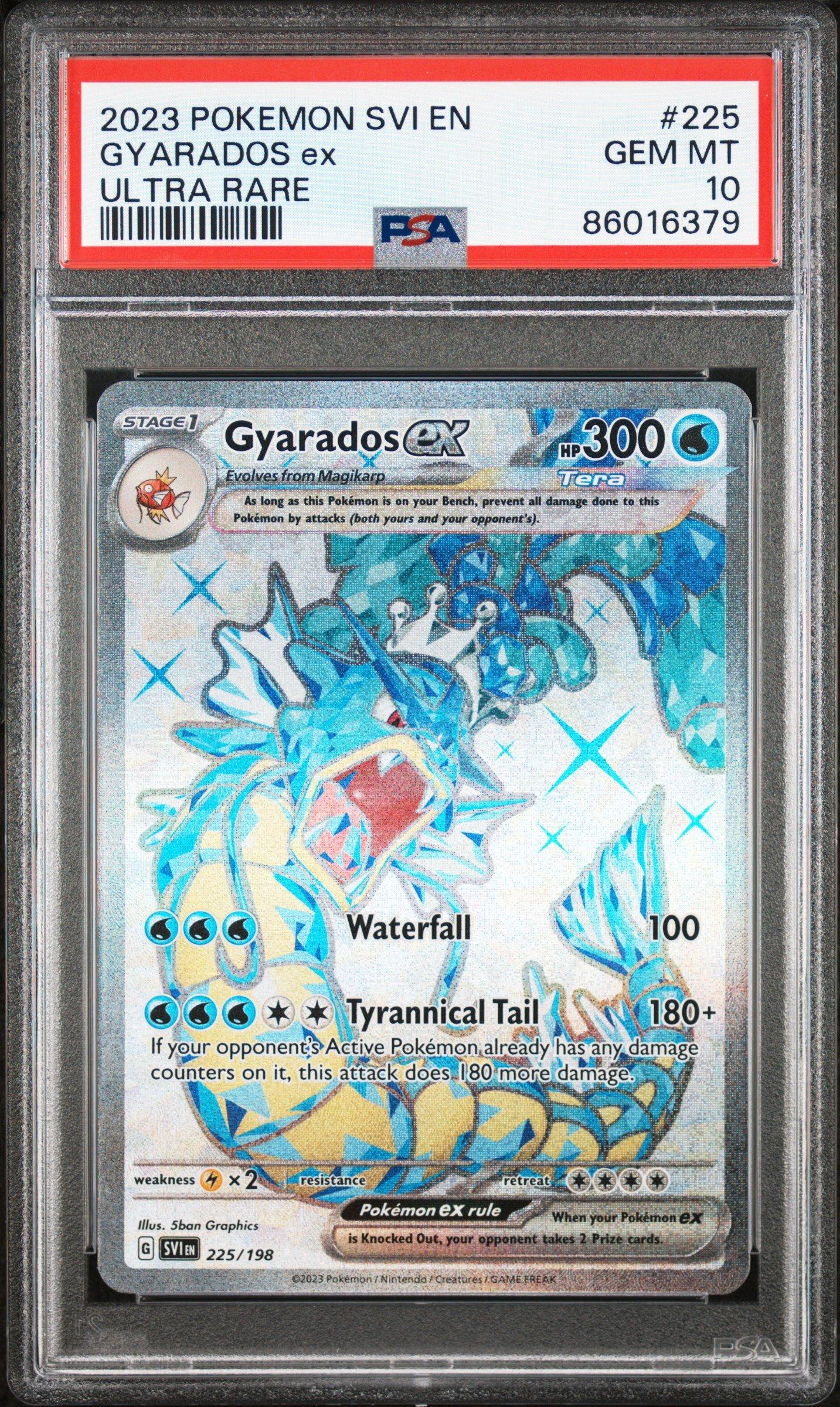 2023 Pokemon Svi En-scarlet & Violet 225 Gyarados Ex Ultra Rare PSA 10 ...
