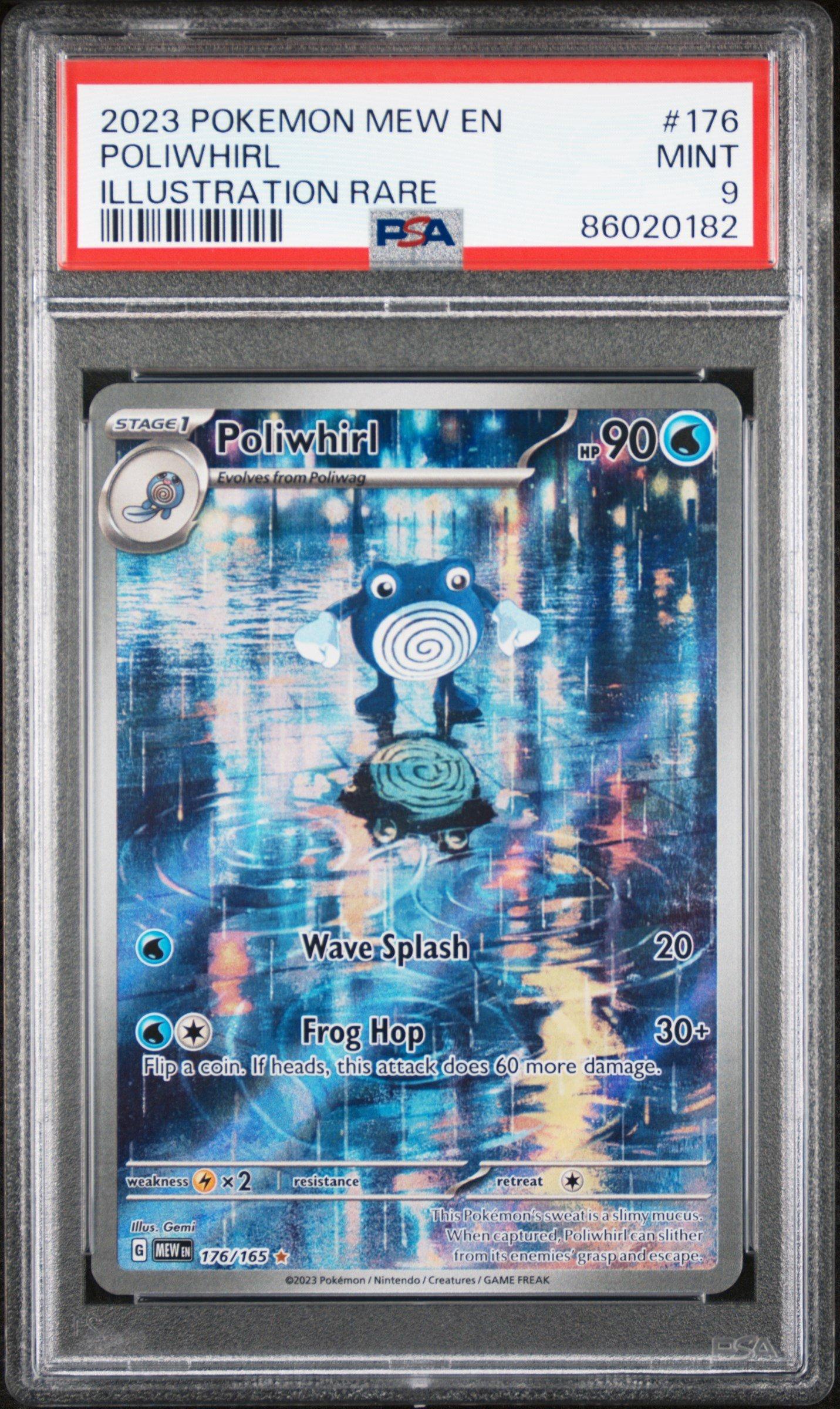 2023 Pokemon Mew En-151 176 Poliwhirl Illustration Rare PSA 9 | GameStop