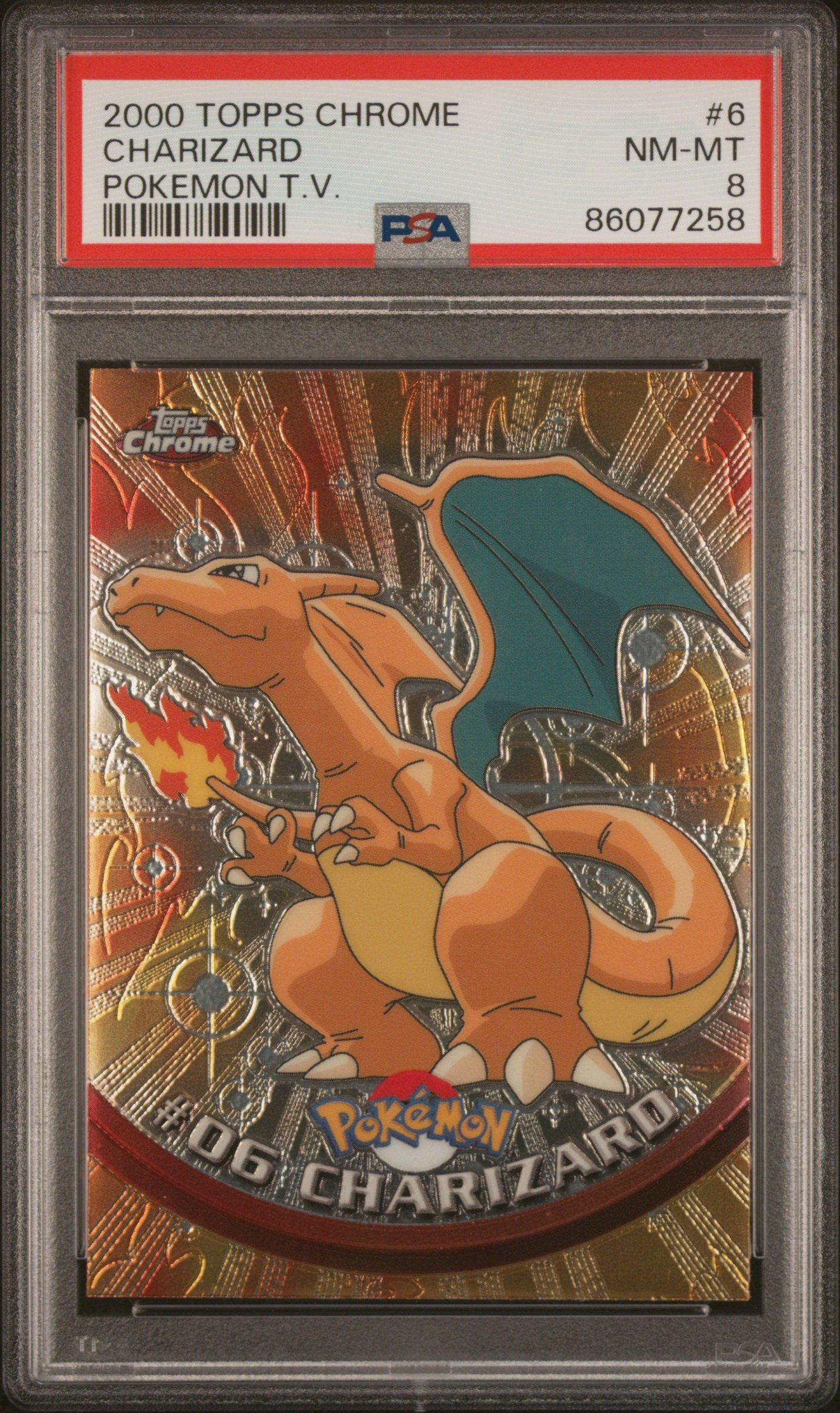 2000 Topps Chrome Pokemon T.v. 6 Charizard PSA 8 | GameStop