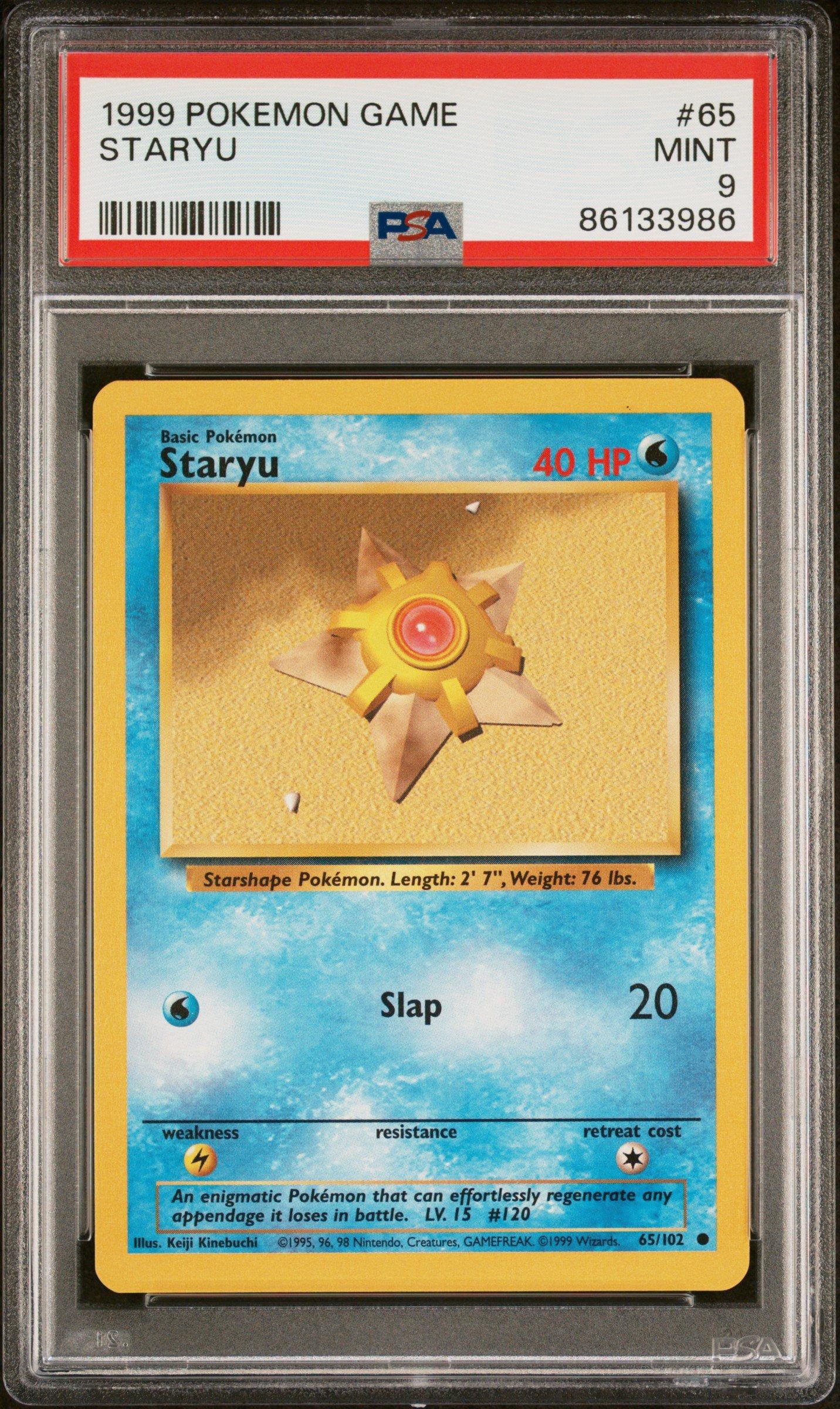 1999 Pokemon Game 65 Staryu PSA 9 | GameStop
