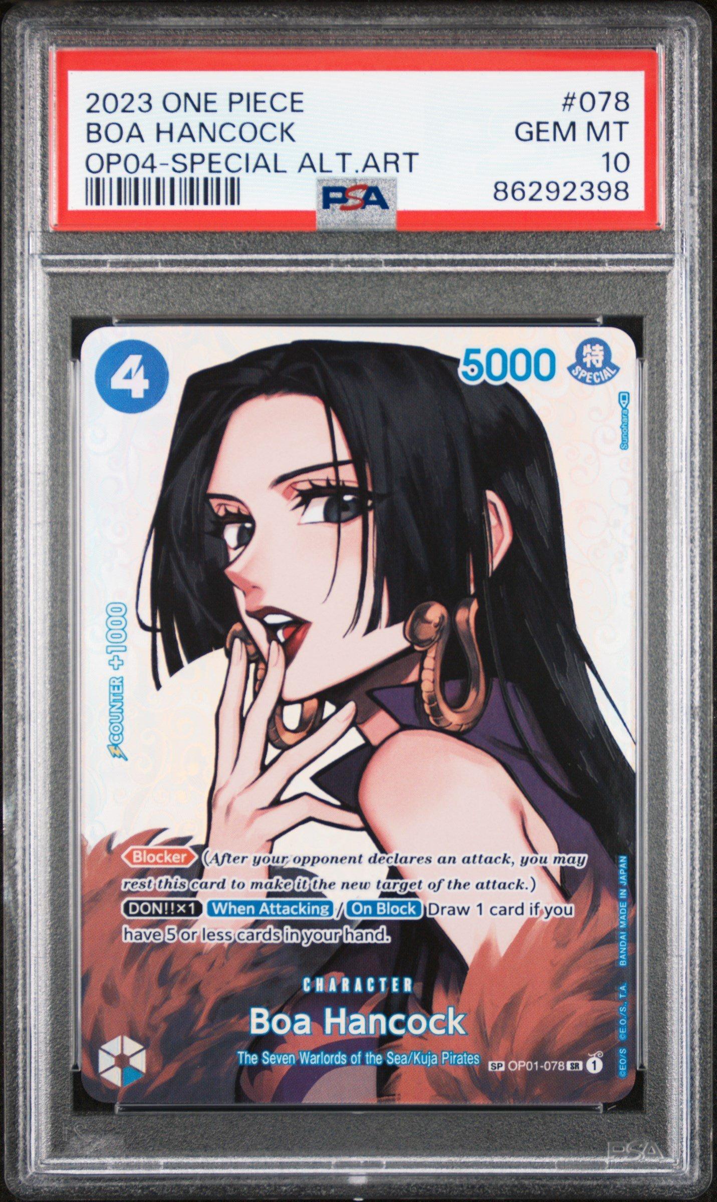 2023 One Piece Kingdoms Of Intrigue 078 Boa Hancock Special Alternate Art PSA 10 | GameStop
