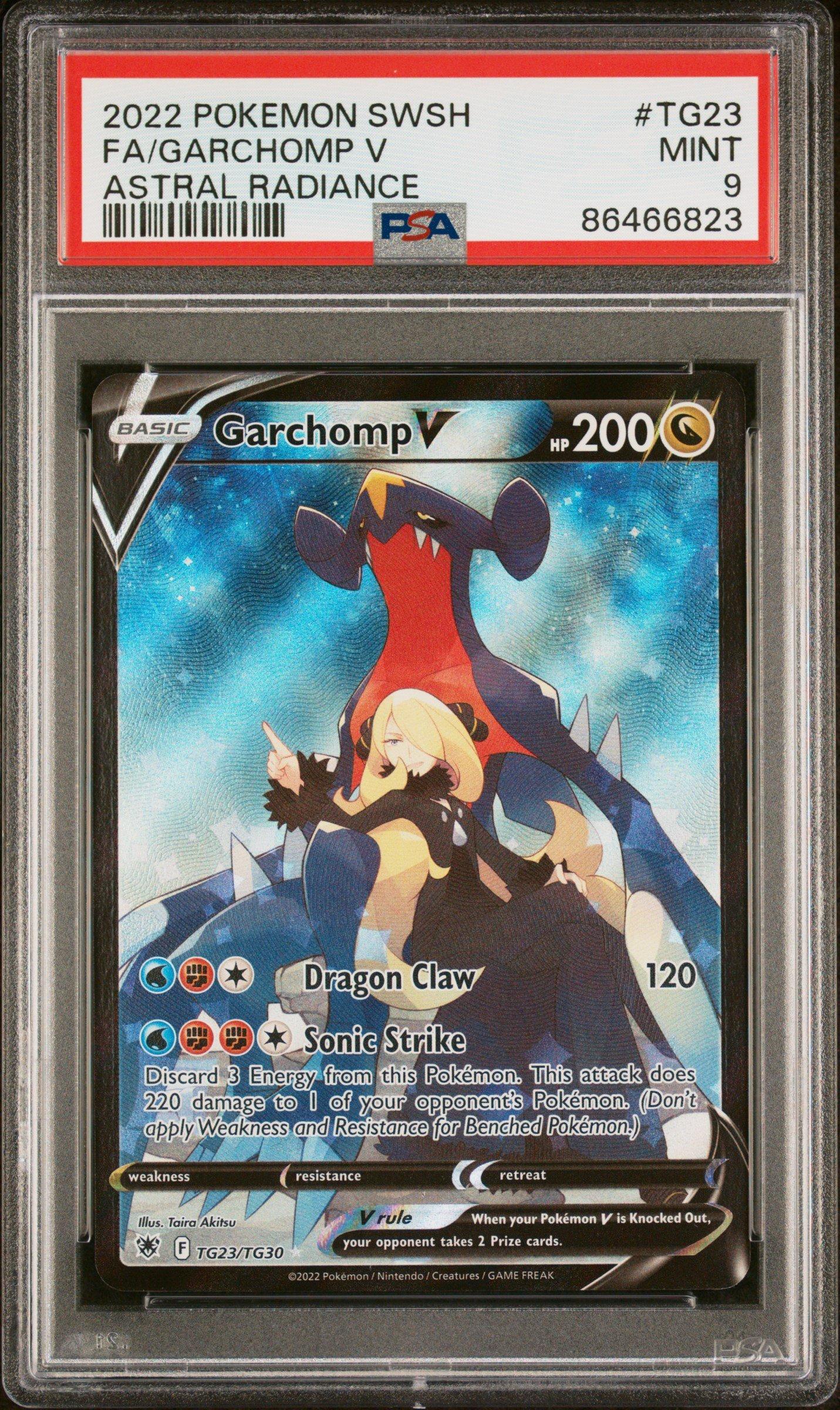 2022 Pokemon Sword & Shield Astral Radiance Tg23 Full Art/garchomp V ...