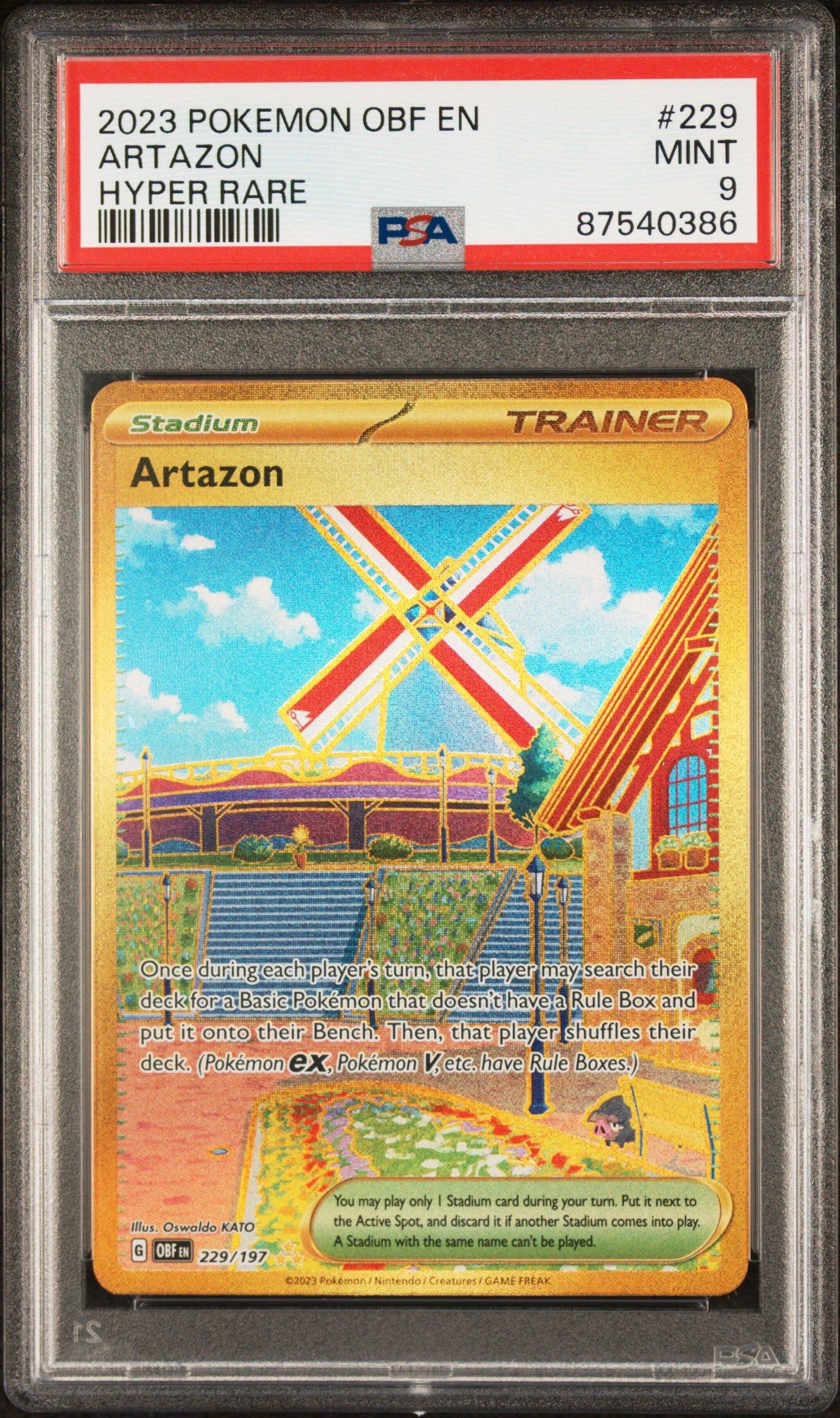 2023 Pokemon Obf En-obsidian Flames 229 Artazon Hyper Rare PSA 9 | GameStop