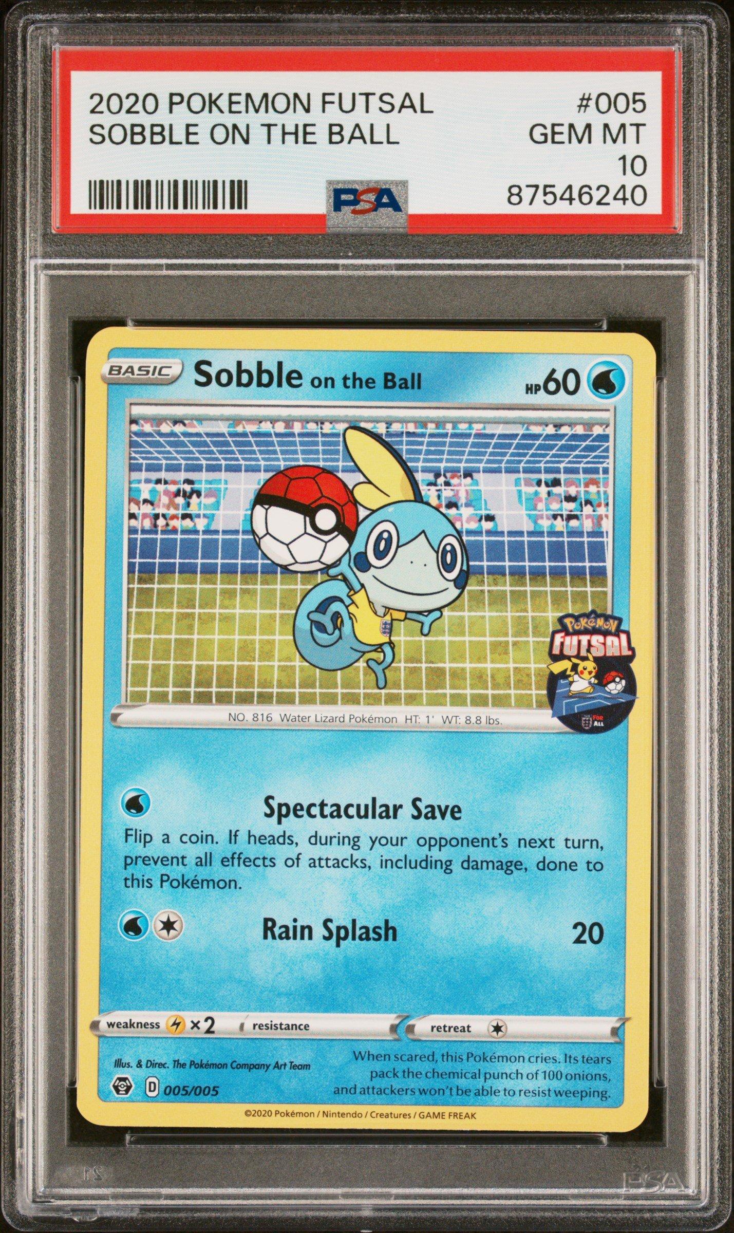 2020 Pokemon Futsal 005 Sobble On The Ball PSA 10 | GameStop