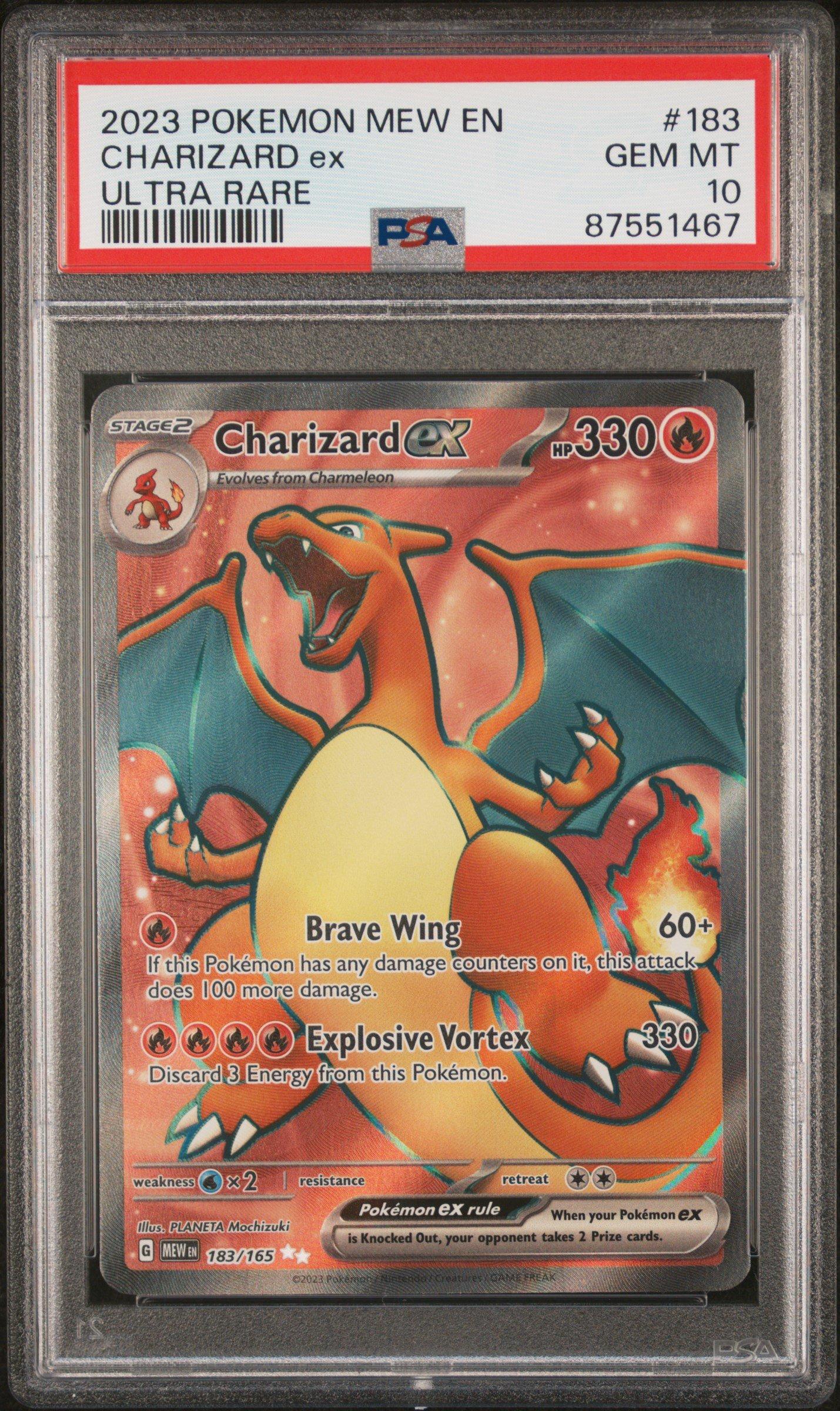 2023 Pokemon Mew En-151 183 Charizard Ex Ultra Rare PSA 10 | GameStop