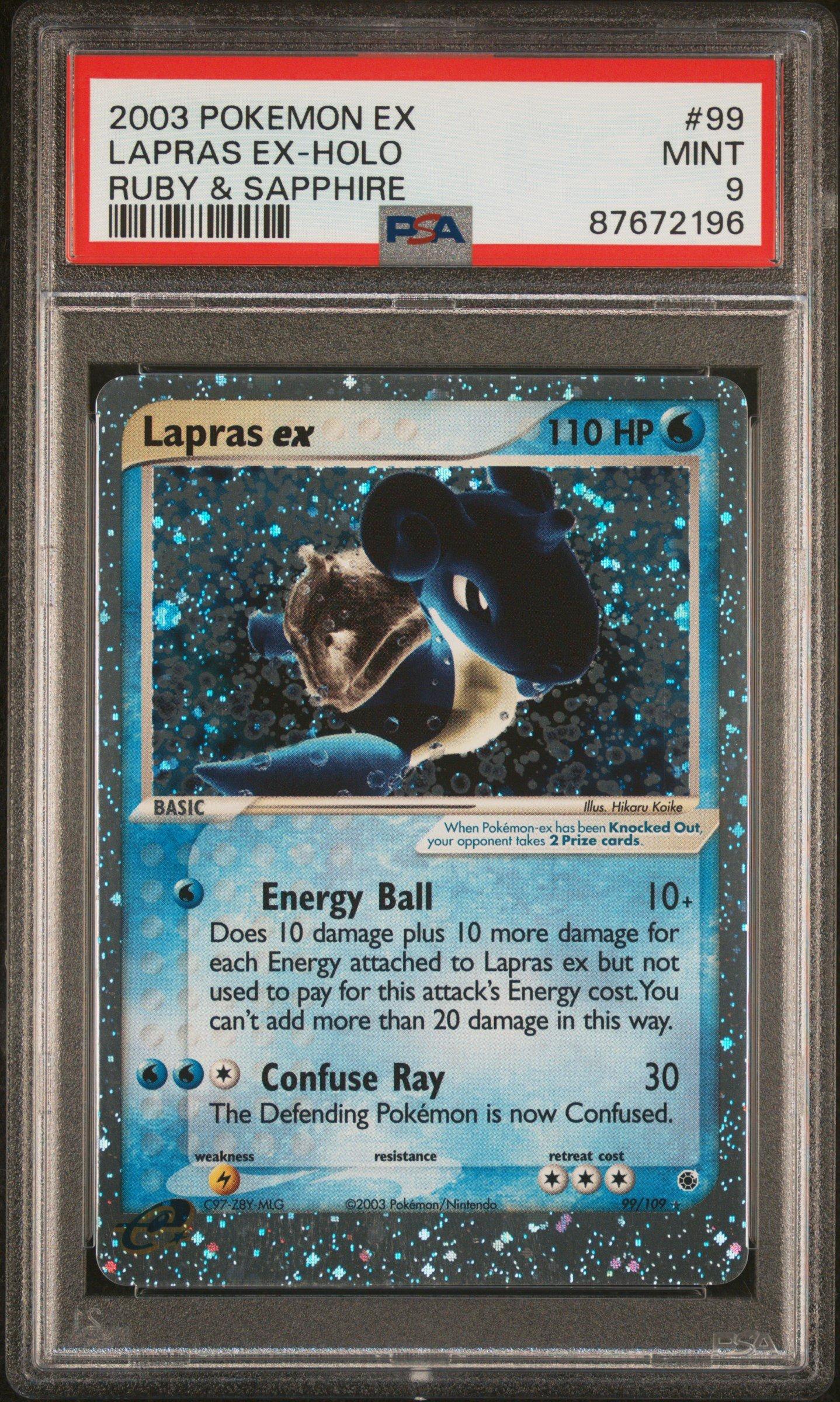 2003 Pokemon Ex Ruby & Sapphire 99 Lapras Ex-holo PSA 9 | GameStop