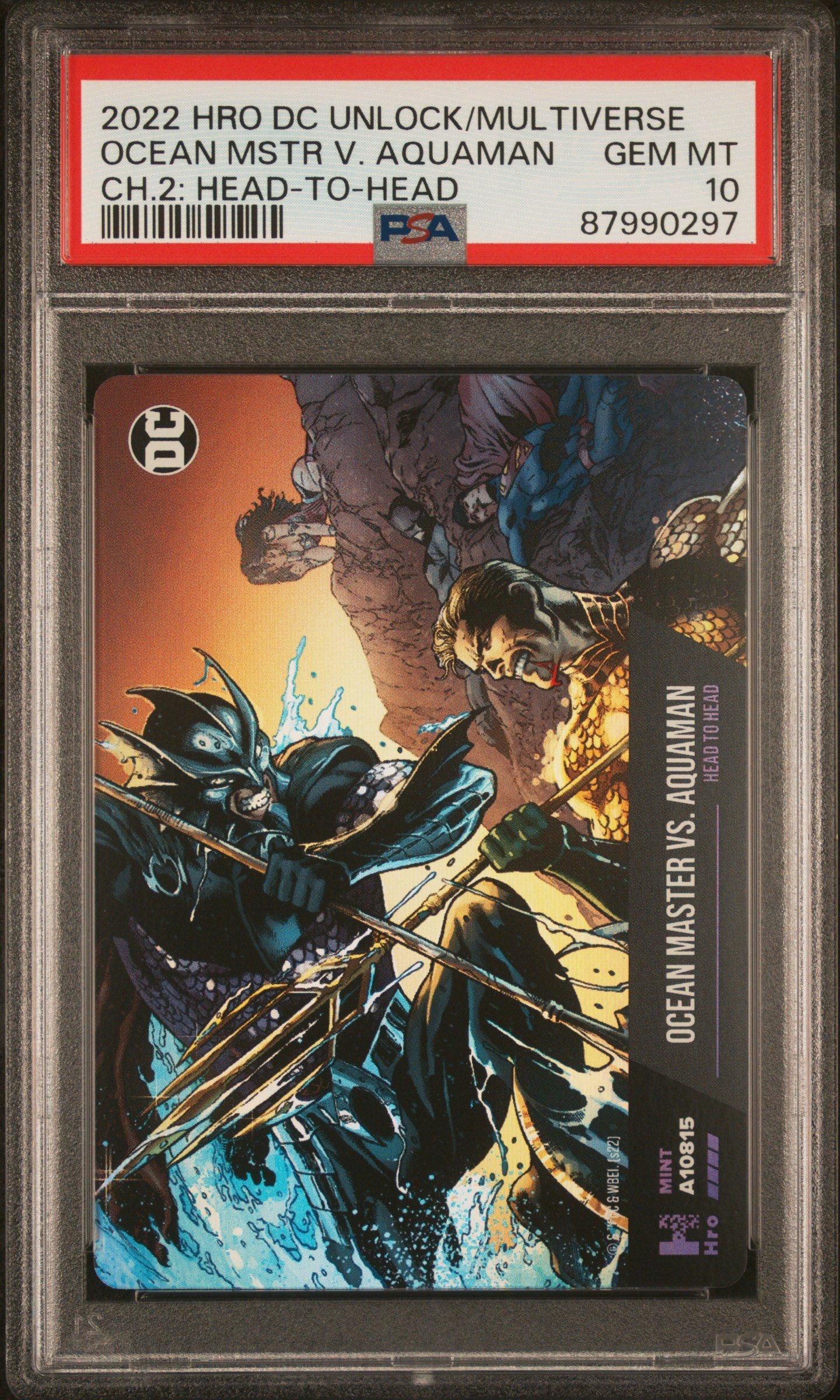 2022 Hro Dc Unlock The Multiverse Chapter 2 Ocean Master Vs. Aquaman Head-to-head PSA 10 | GameStop