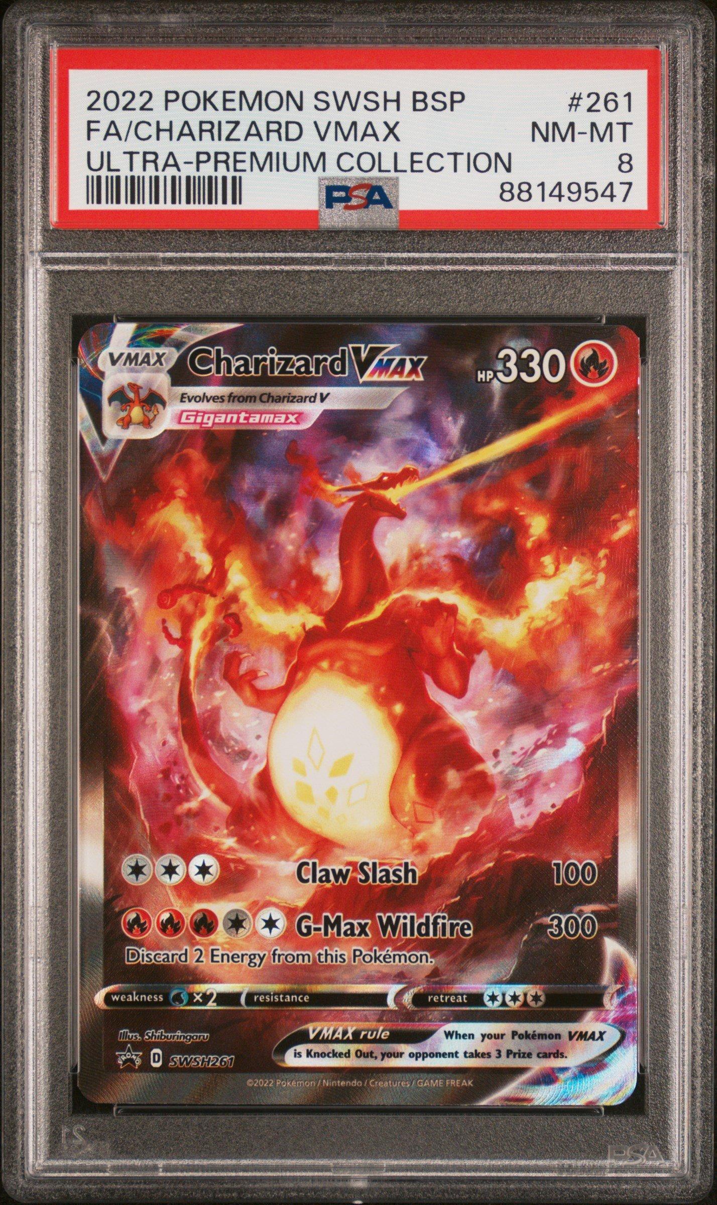 2022 Pokemon Swsh Black Star Promo 261 Fa/charizard Vmax PSA 8 | GameStop