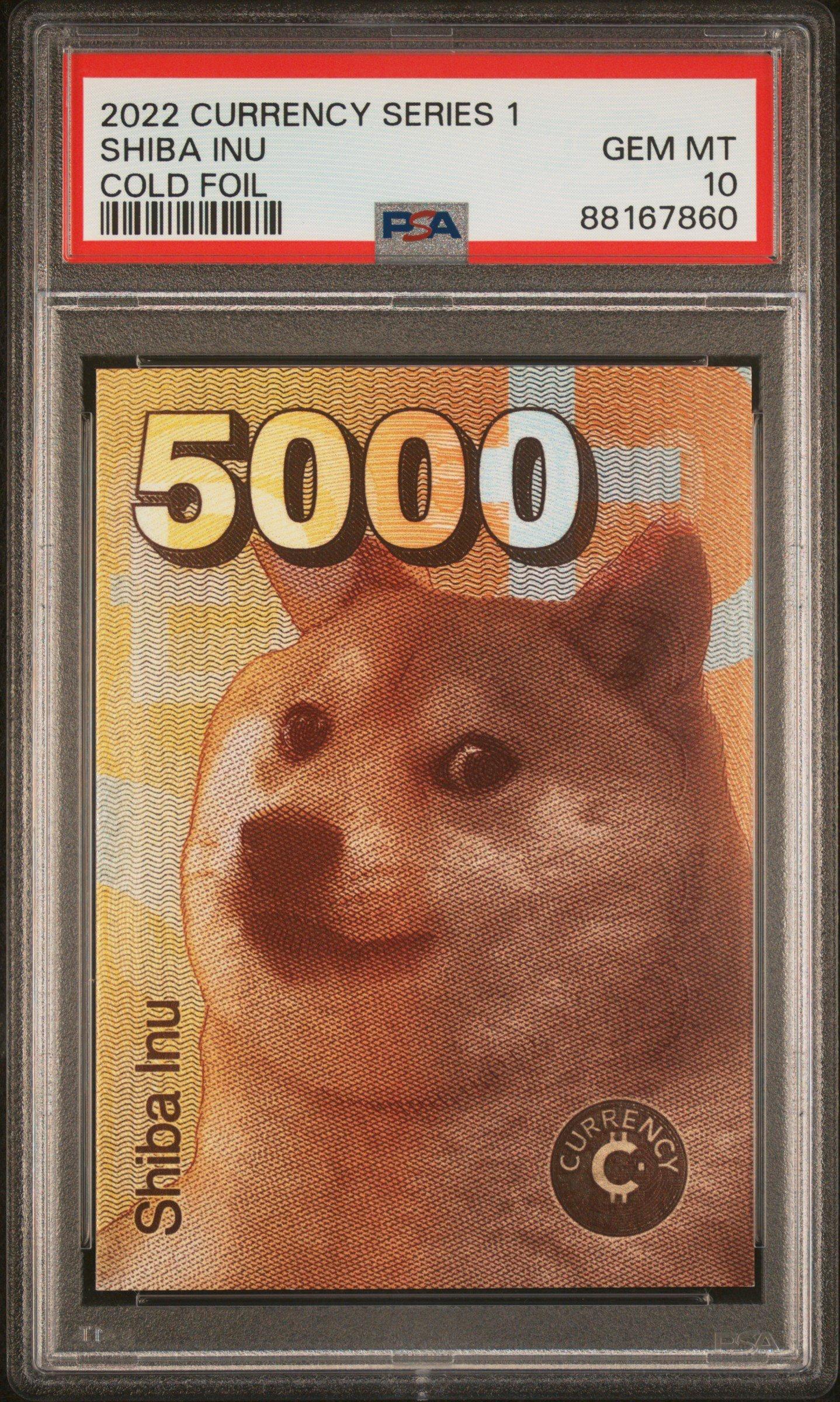 2022 Cardsmiths Currency Series 1 Cold Foil Shiba Inu PSA 10 | GameStop