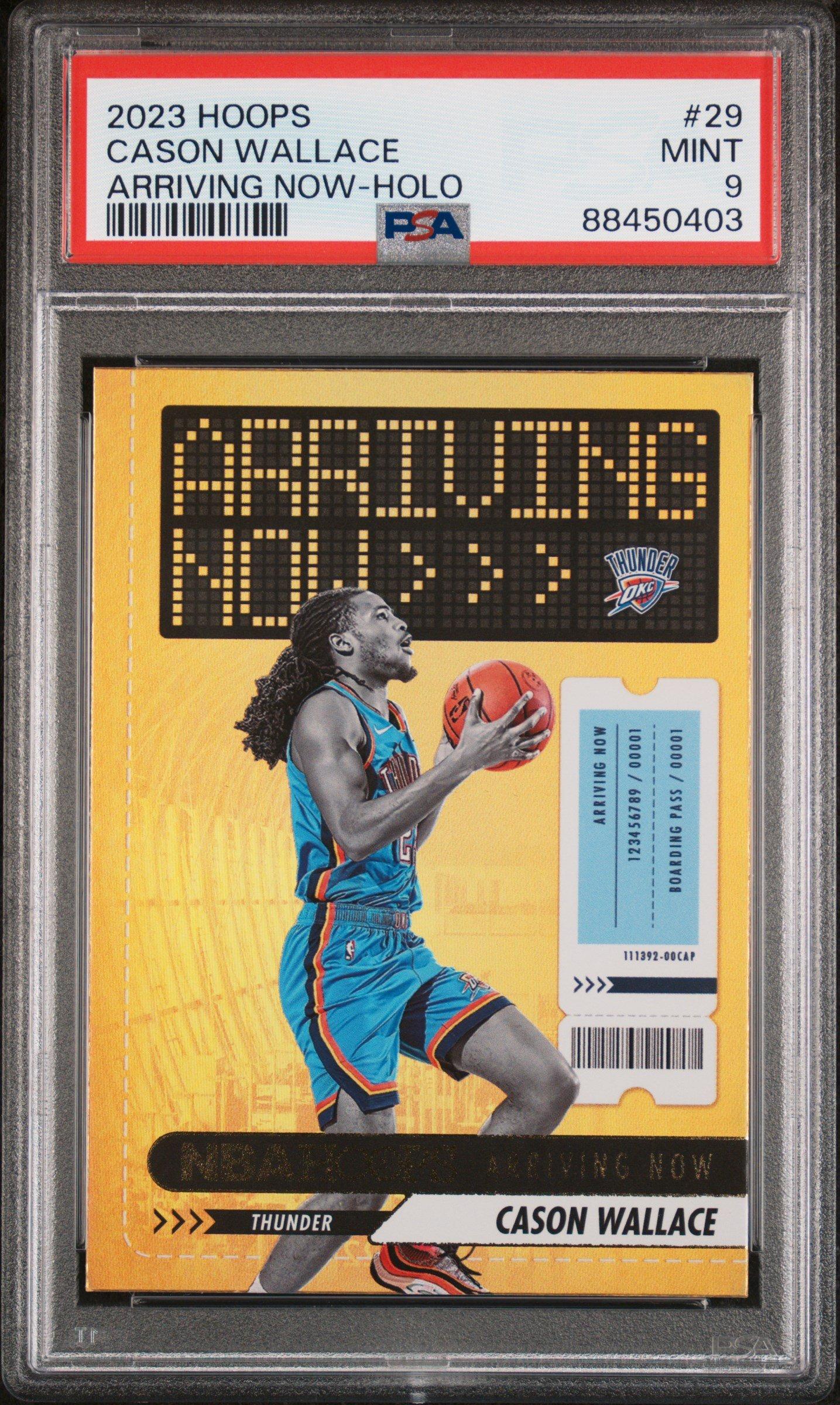 2023 Panini Nba Hoops Arriving Now 29 Cason Wallace Holo PSA 9 | GameStop